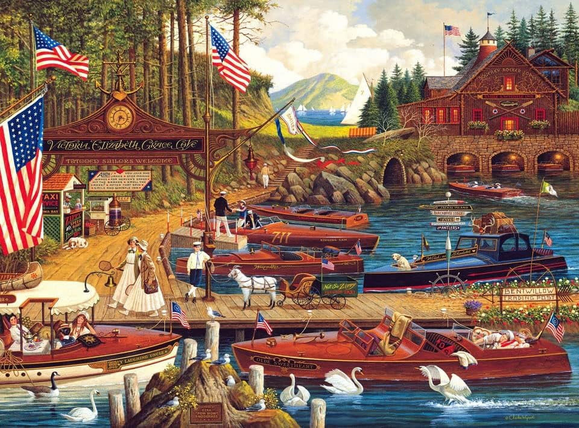 300 Piece Jigsaw Puzzle Charles Wysocki Lost in The Woodies Puzzle ...