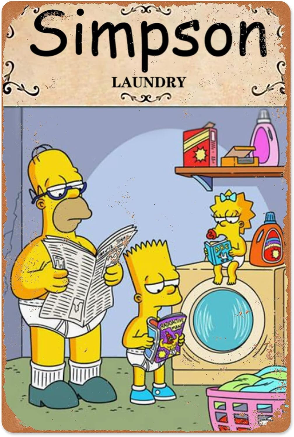 300 Piece Jigsaw Puzzle For Adults And Families -The Simpson Laundry ...