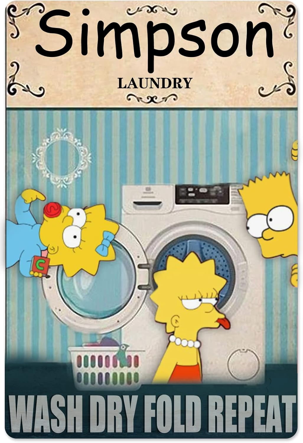 300 Piece Jigsaw Puzzle For Adults And Families -The Simpsons Laundry ...