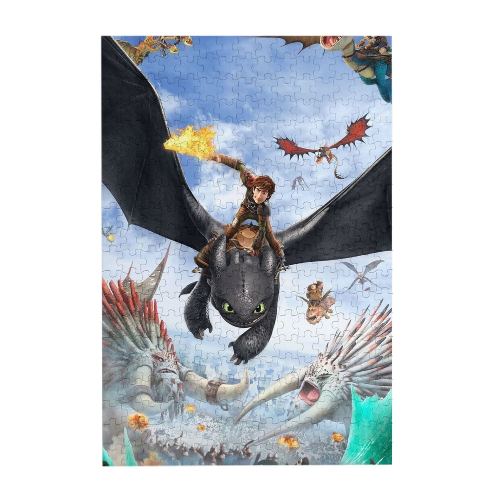 300 Piece Jigsaw Puzzle How To Train Your Dragon Toothless Wooden ...