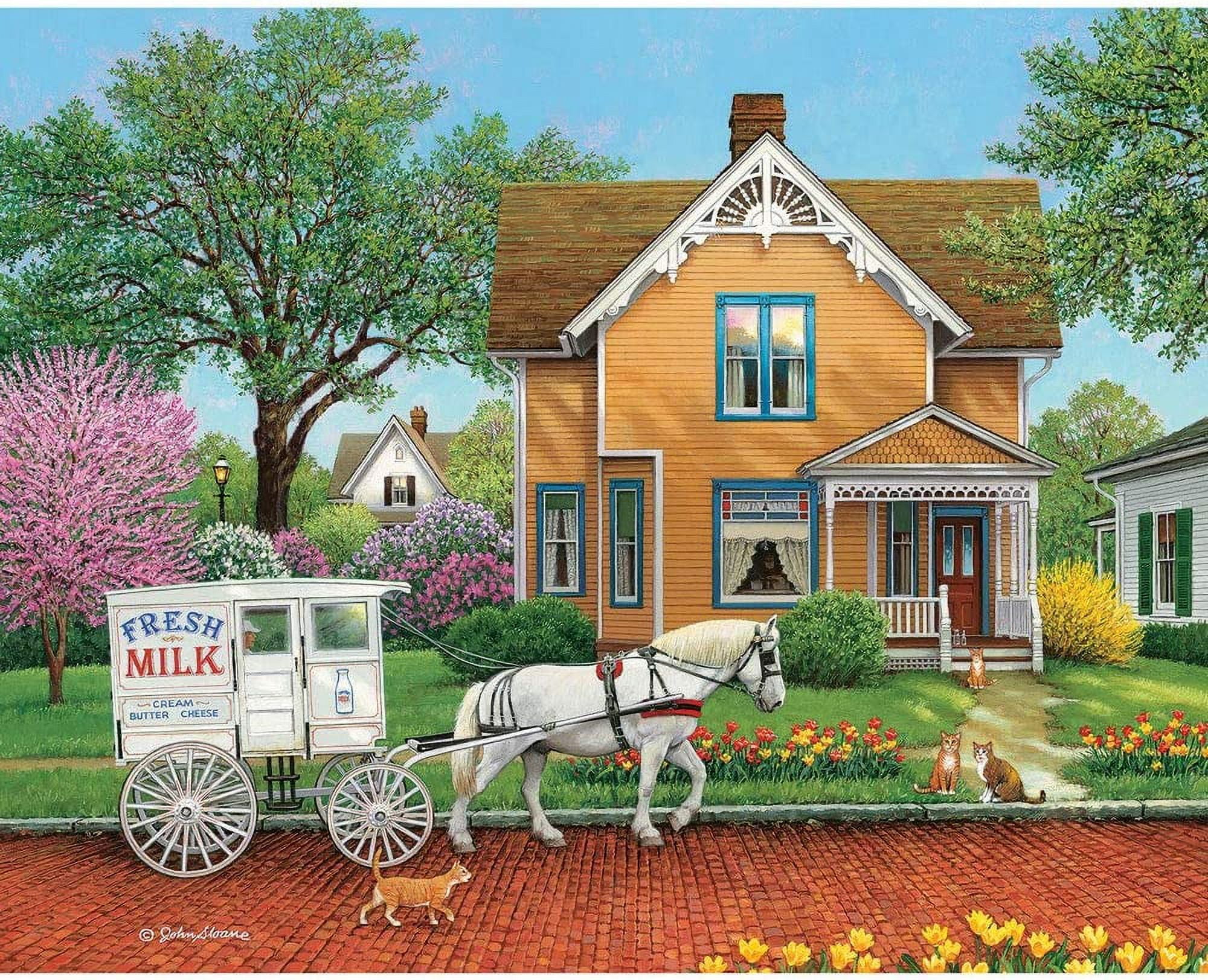 300 Piece Jigsaw Puzzle for Adults The Next Stop 300 pc Classic Milkman ...