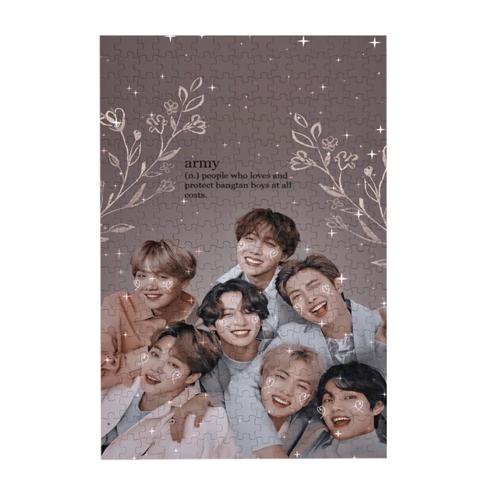 300 Piece K-Pop BTS Wooden Jigsaw Puzzle, Challenging and Fun Activity ...