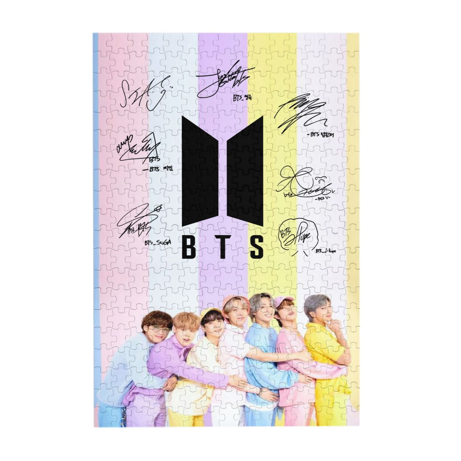 300 Piece K-Pop BTS Wooden Jigsaw Puzzle, Challenging and Fun Activity ...