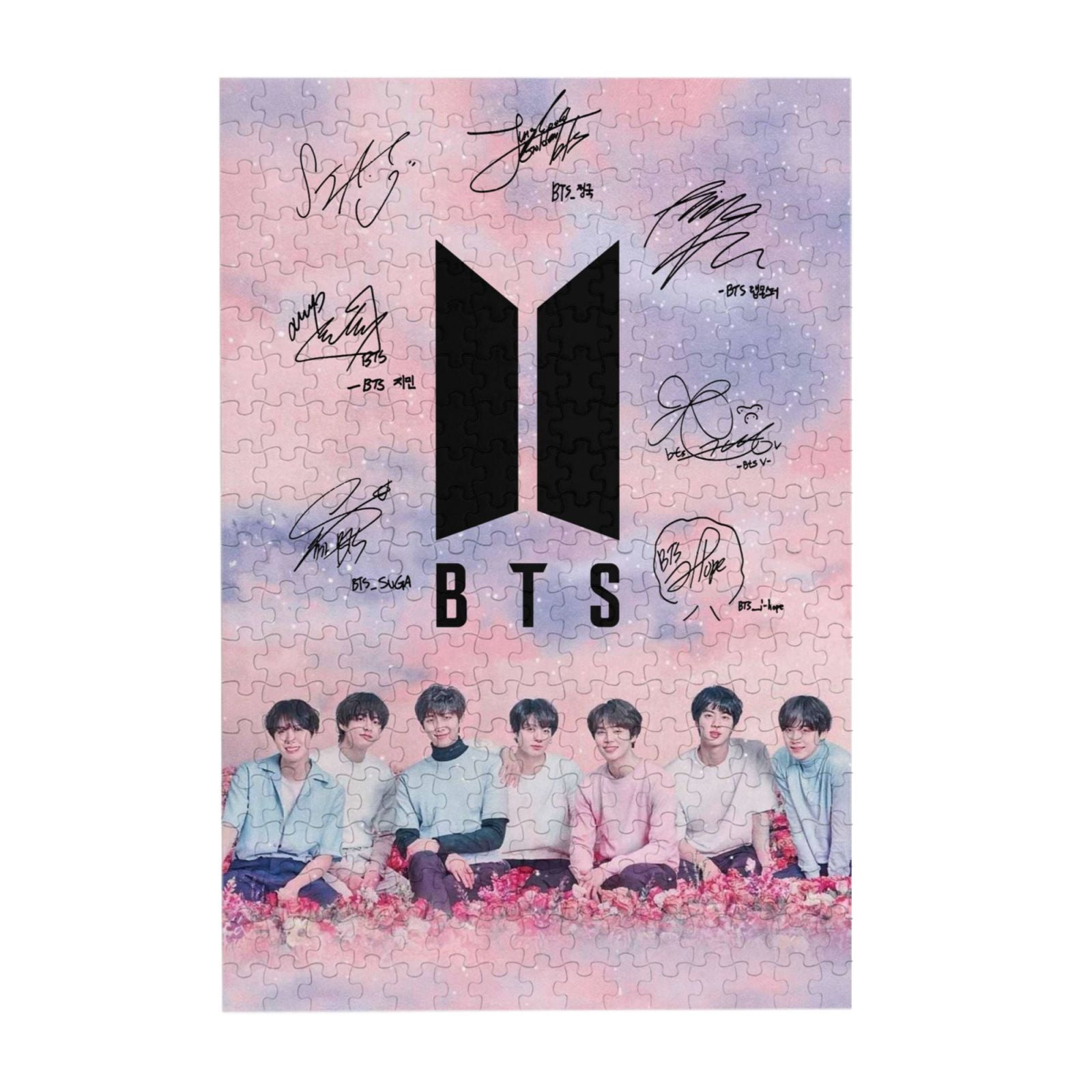 300 Piece K-Pop BTS Wooden Jigsaw Puzzle, Challenging and Fun Activity ...