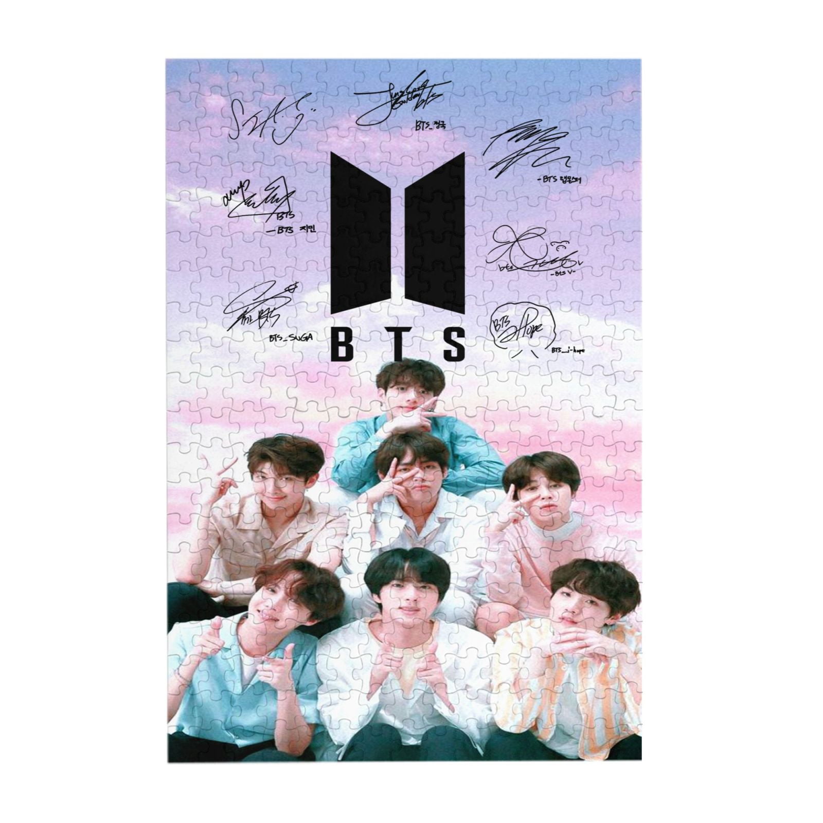 300 Piece K-Pop BTS Wooden Jigsaw Puzzle, Challenging and Fun Activity ...