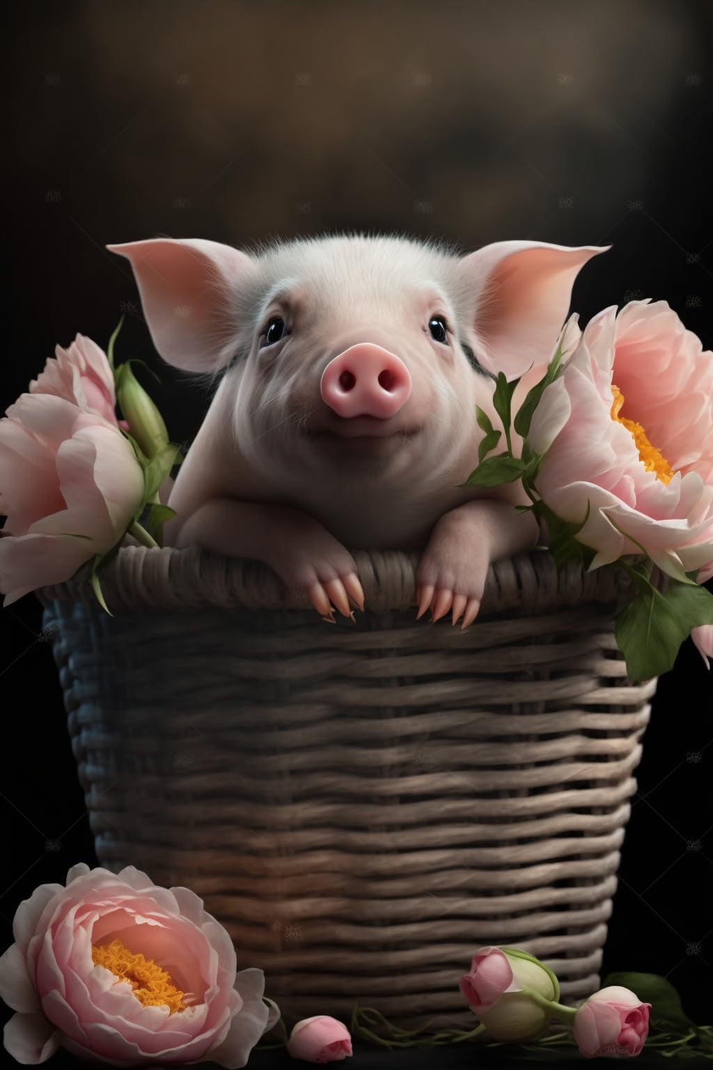 300 Piece Piggy in The Basket Wooden Jigsaw Puzzle, Challenging and Fun ...