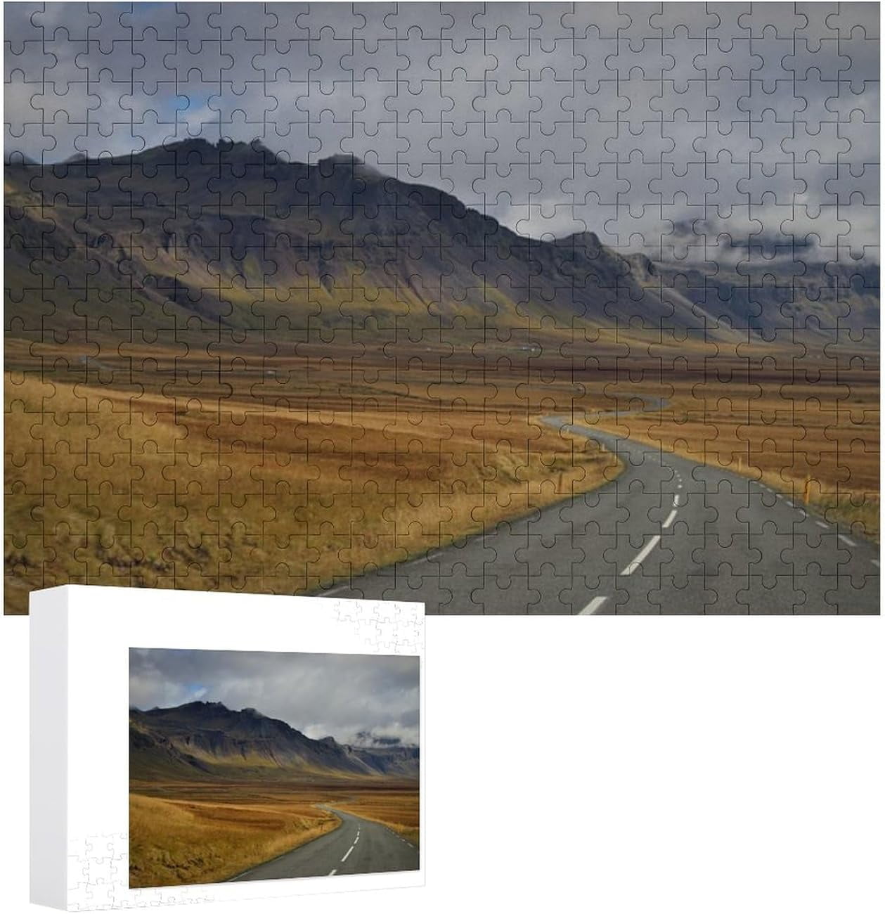 300 Piece Puzzle for Adults Mountains Way Poster Challenging Jigsaw Puzzle, Daring to Try, DIY ...