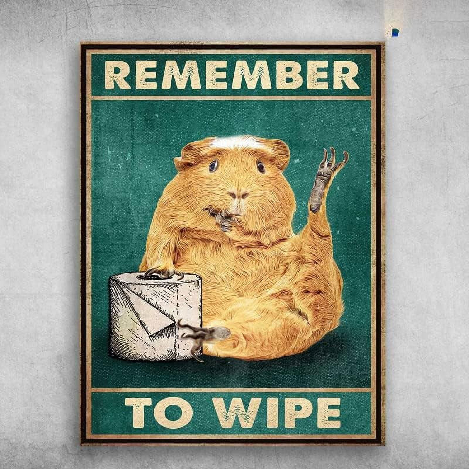 300 Piece Wooden Puzzle for Adults Guinea Pigs Toilet Sign Remember to ...