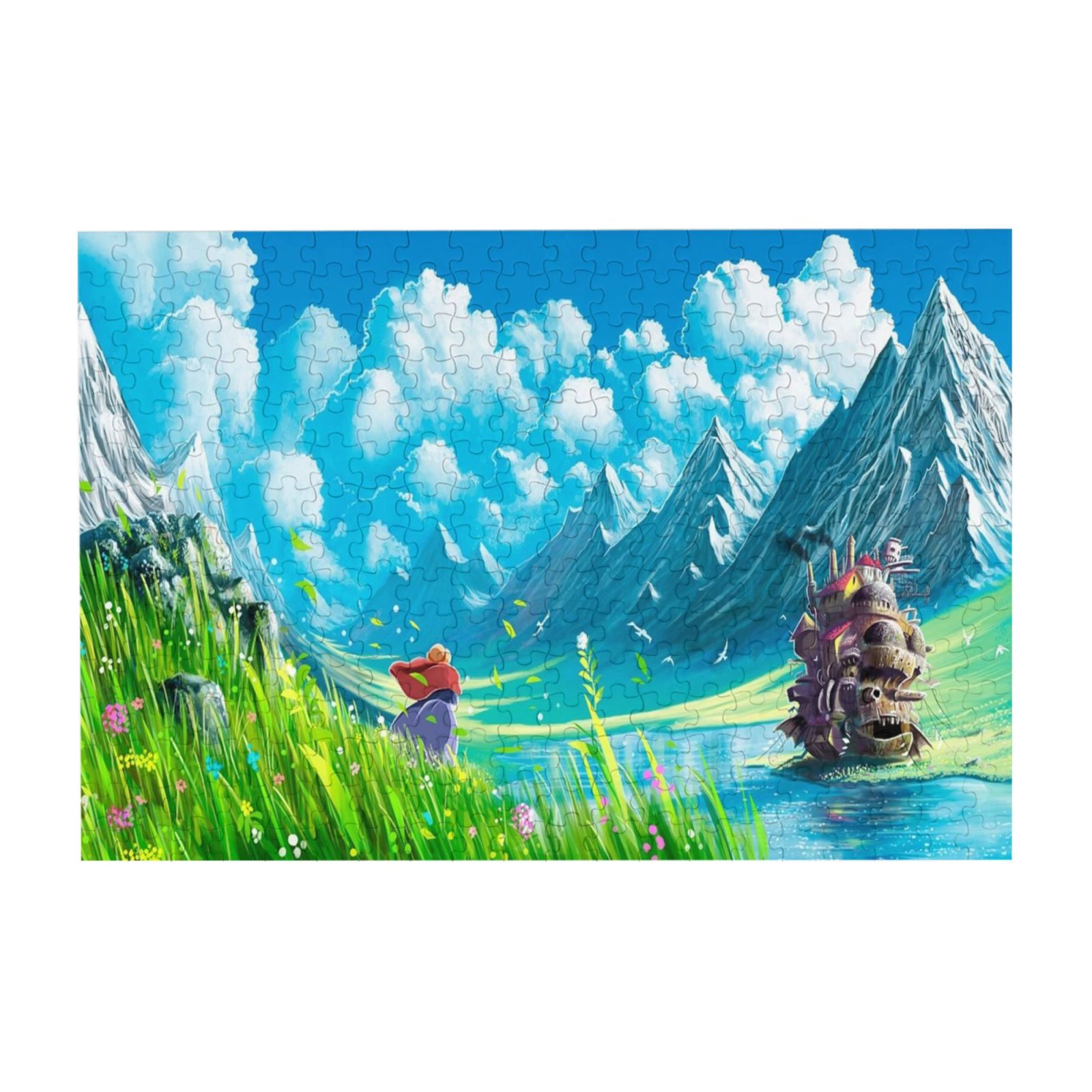 300 Piece Wooden Puzzles Howls Moving Castl Jigsaw Puzzles for Adults ...