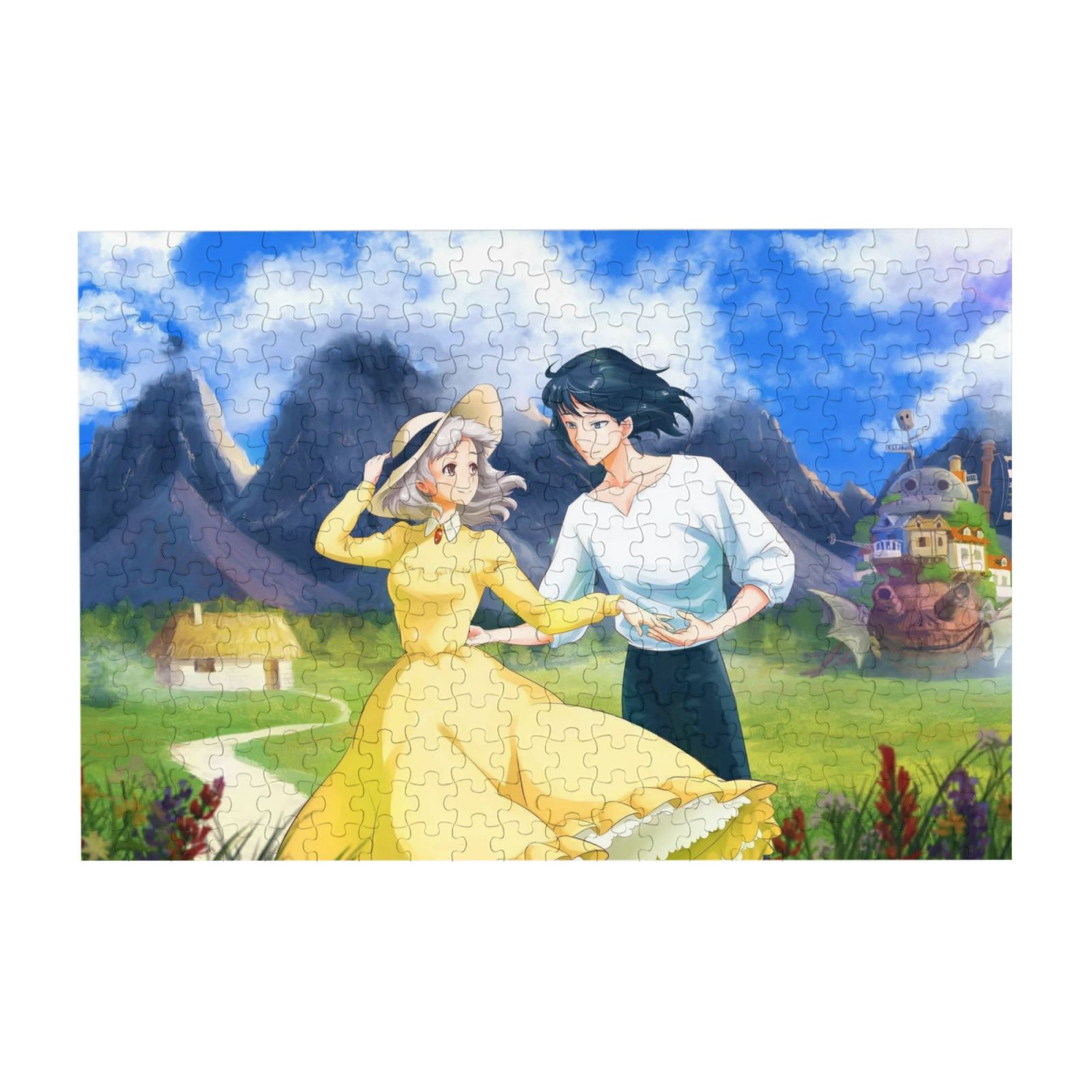 300 Piece Wooden Puzzles Howls Moving Castl Jigsaw Puzzles for Adults ...