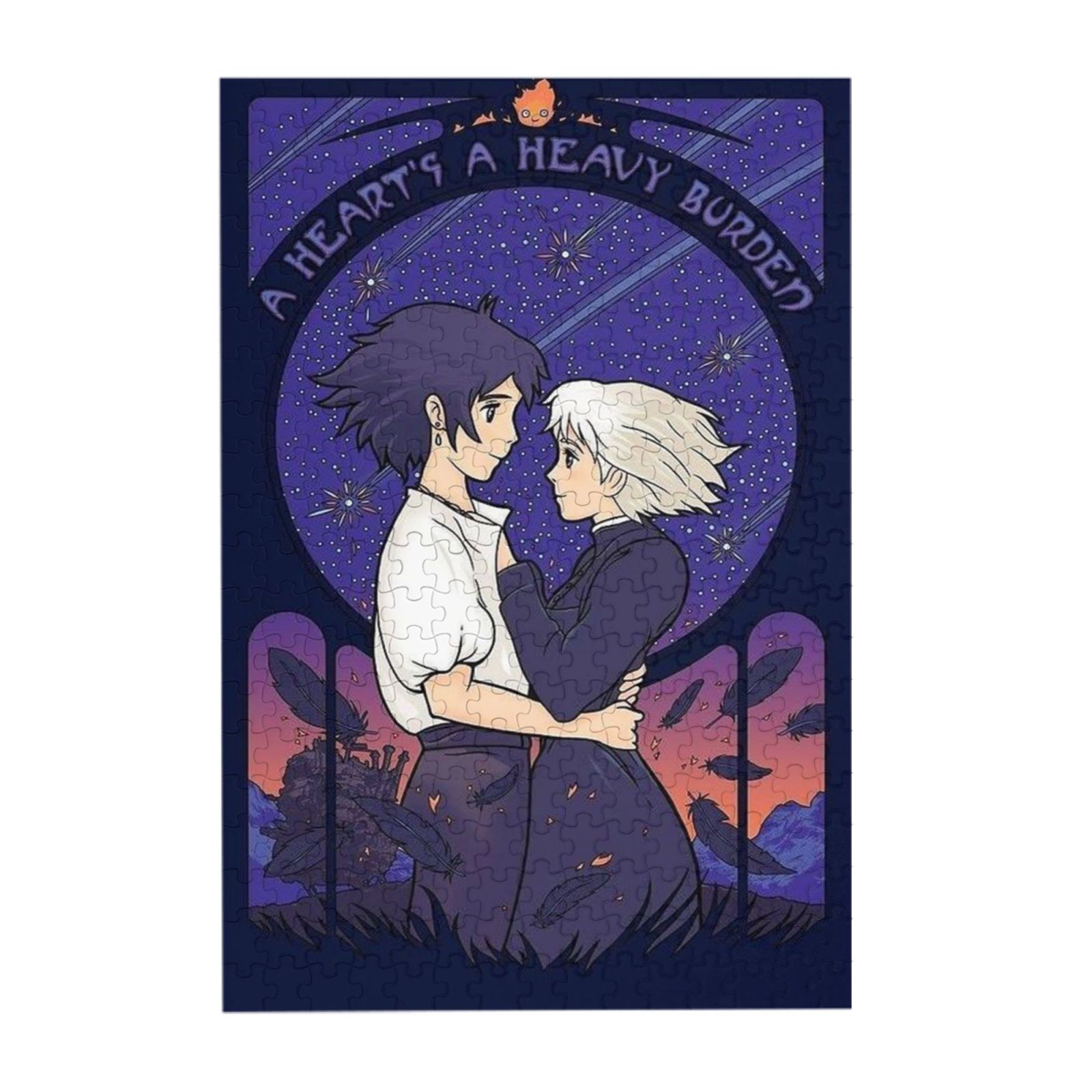 300 Piece Wooden Puzzles Howls Moving Castl Jigsaw Puzzles for Adults ...