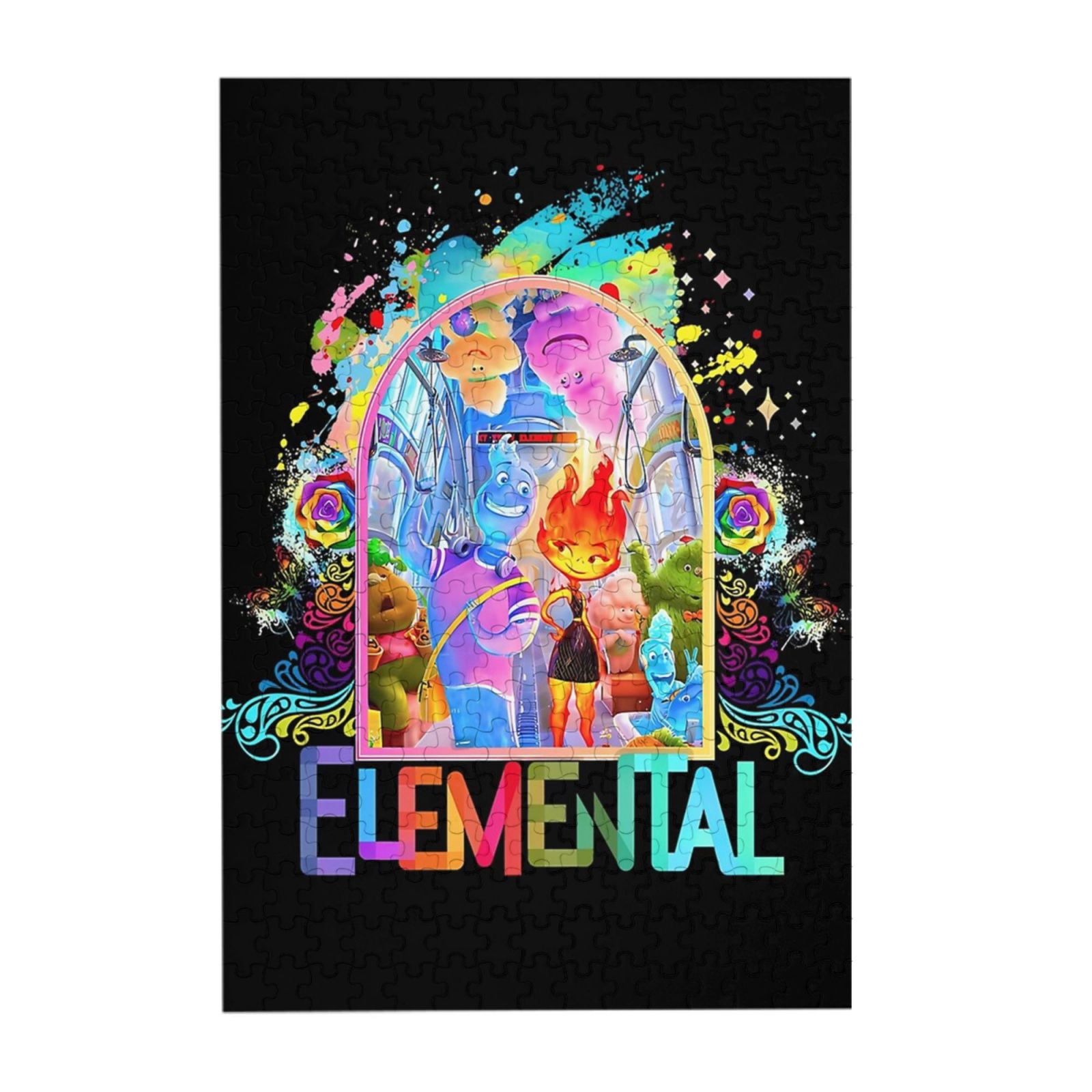 300 Piece Wooden Puzzles Water Fire Elementa Jigsaw Puzzles for Adults ...