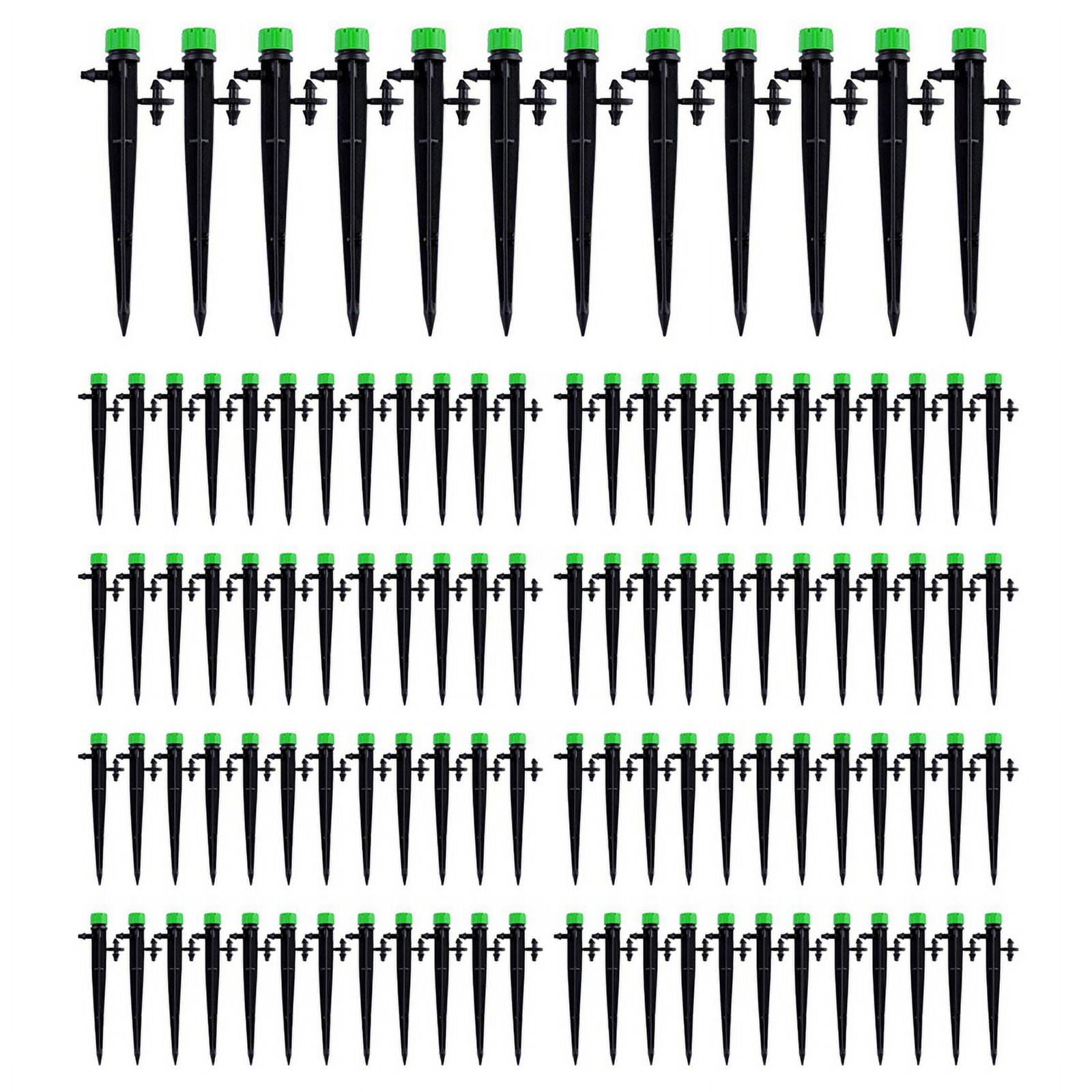 300 Pieces Adjustable Irrigation Drippers with Barbed Connector for 4/7 ...