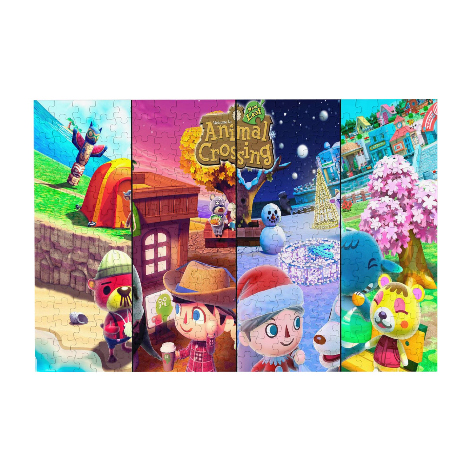 300 Pieces Animal Crossing Wooden Jigsaw Puzzles Educational ...