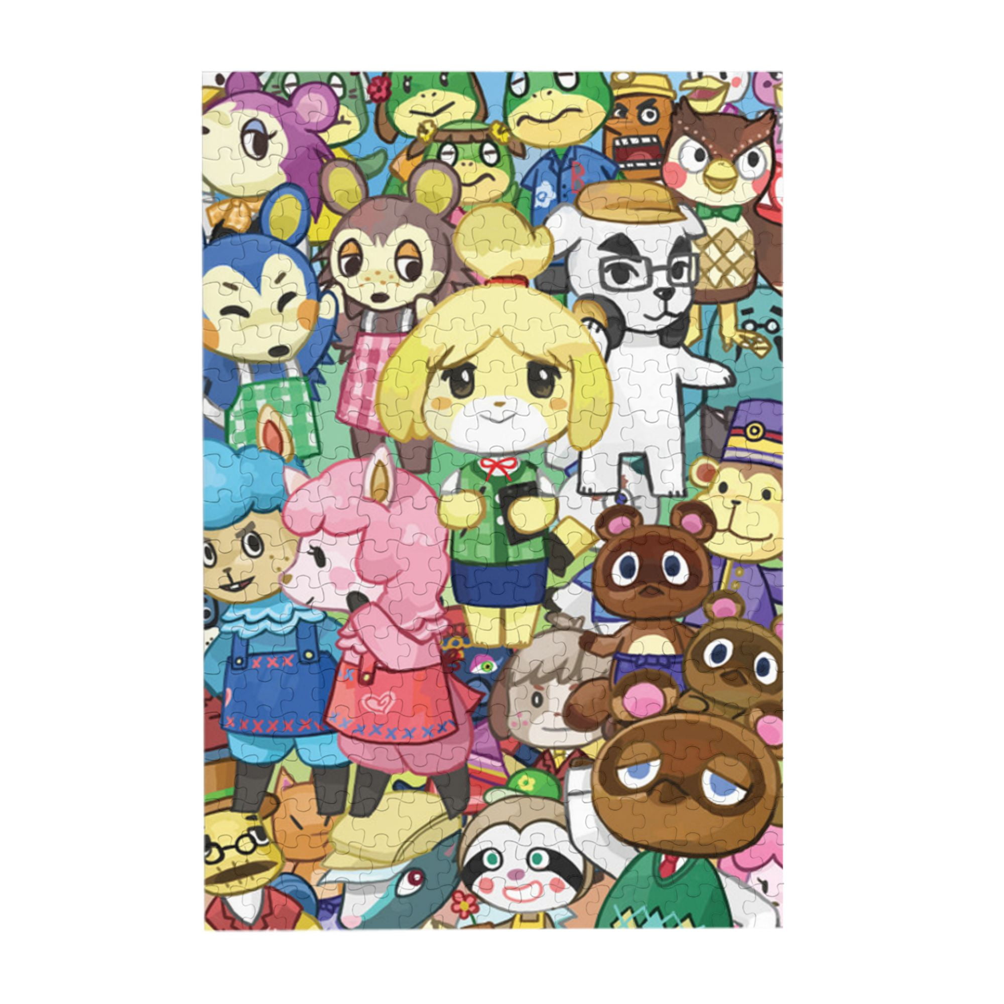 300 Pieces Animal Crossing Wooden Jigsaw Puzzles Educational ...
