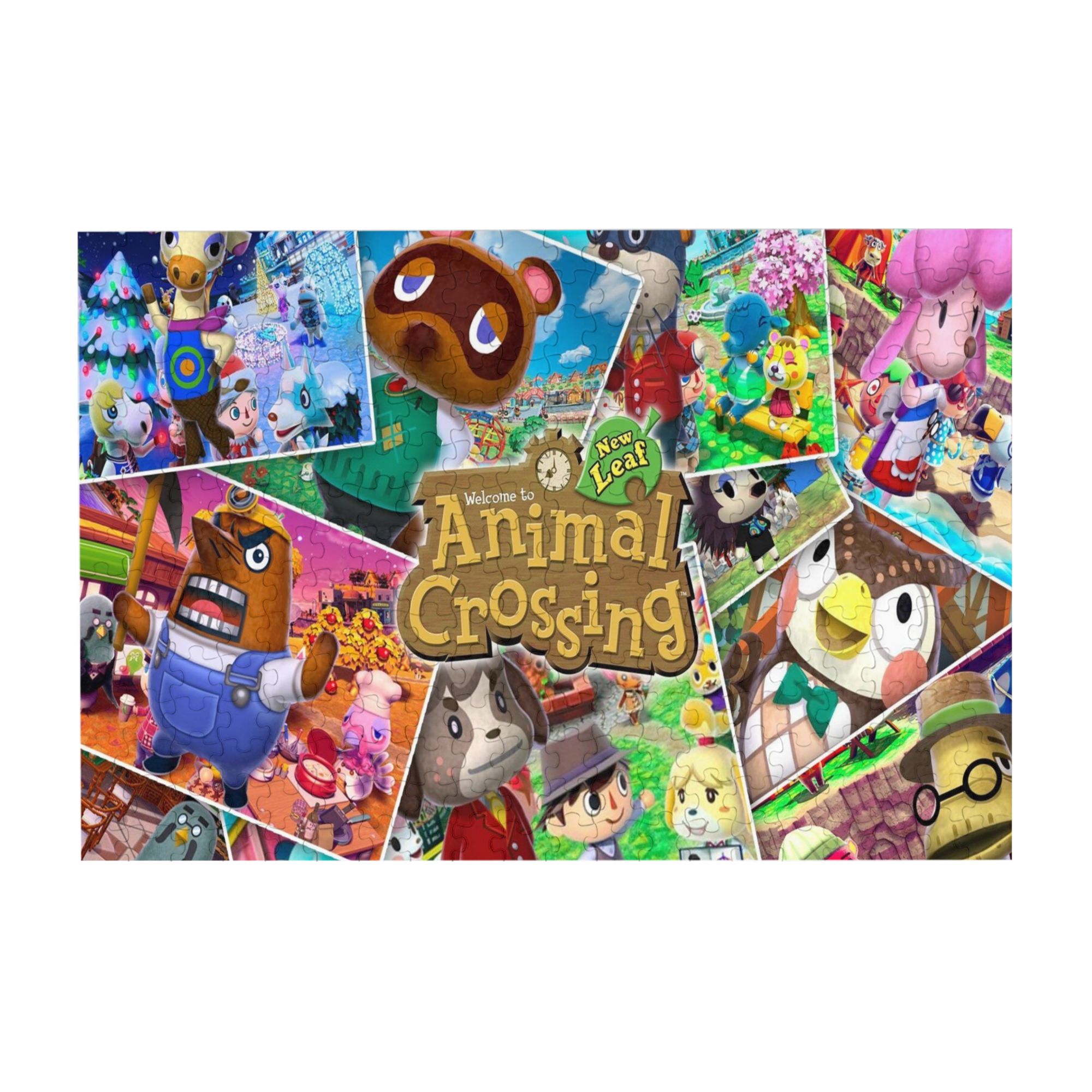 300 Pieces Animal Crossing Wooden Jigsaw Puzzles Educational ...