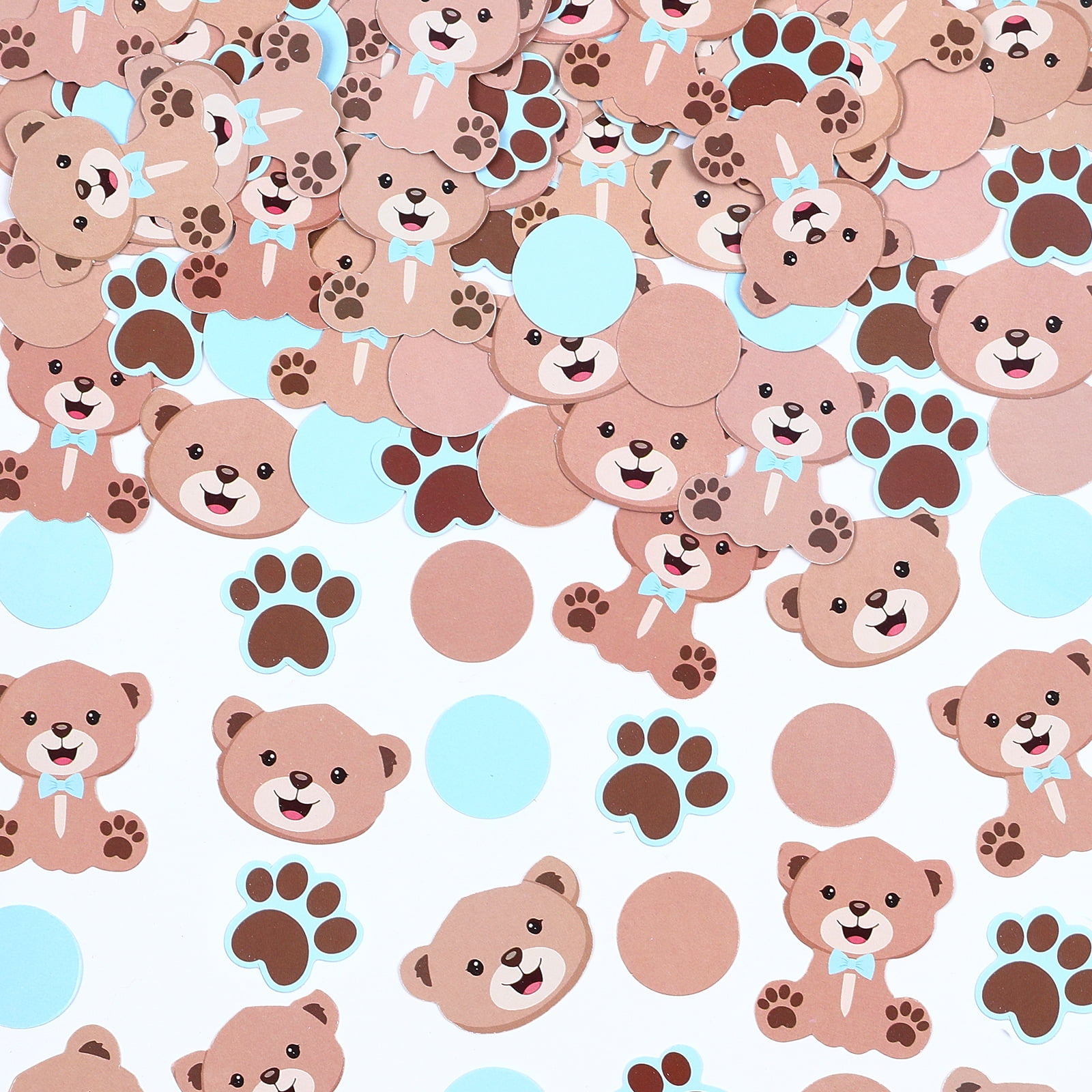 300 Pieces Bear Confetti Baby Shower Paper Confetti Bear Table Confetti ...