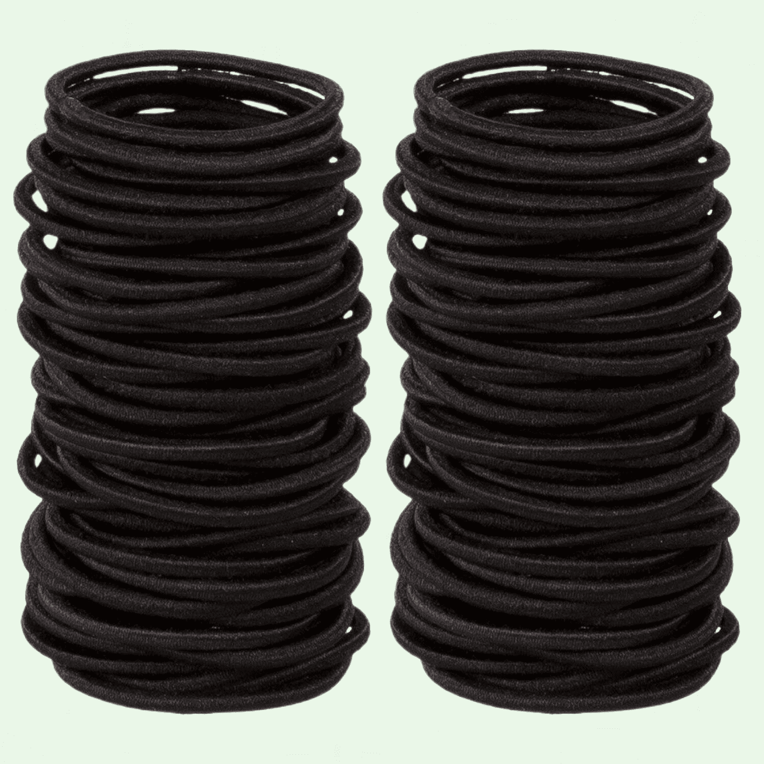 300 Pieces Black No Crease Girls Hair Ties, Elastic Hair Bands, Bulk ...