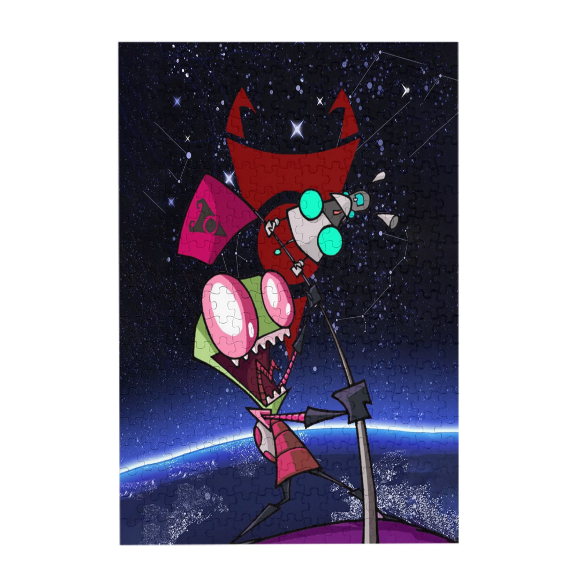 300 Pieces Invader Zim Wooden Jigsaw Puzzles Educational Intellectual ...