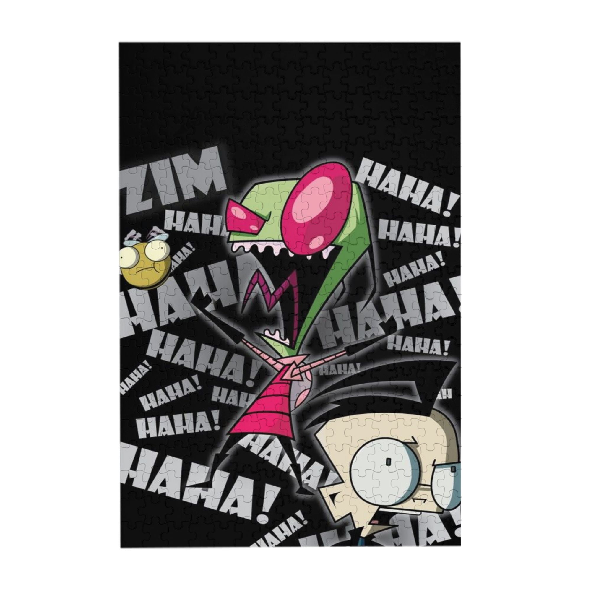 300 Pieces Invader Zim Wooden Jigsaw Puzzles Educational Intellectual Puzzle Games For Adults