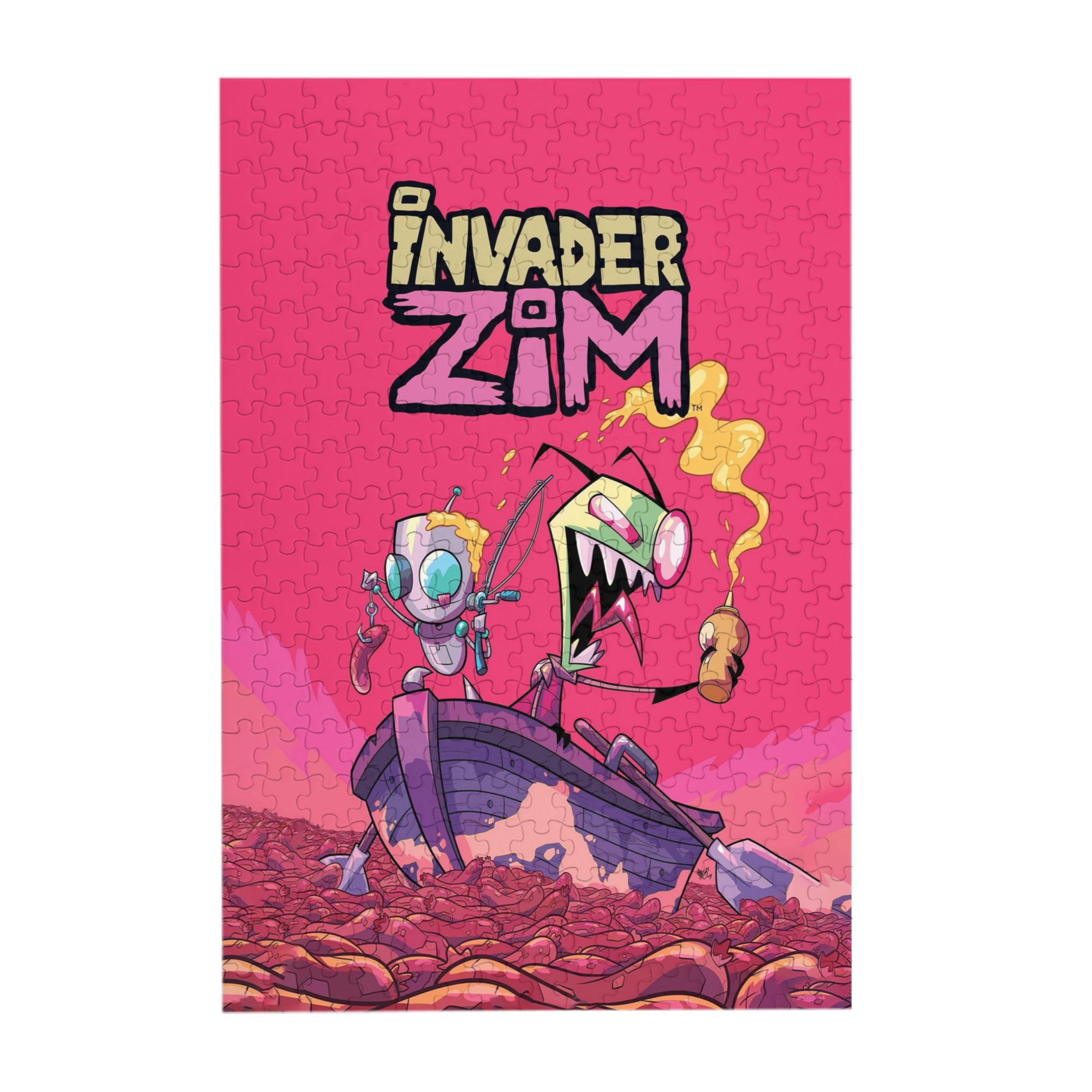 300 Pieces Invader Zim Wooden Jigsaw Puzzles Educational Intellectual ...