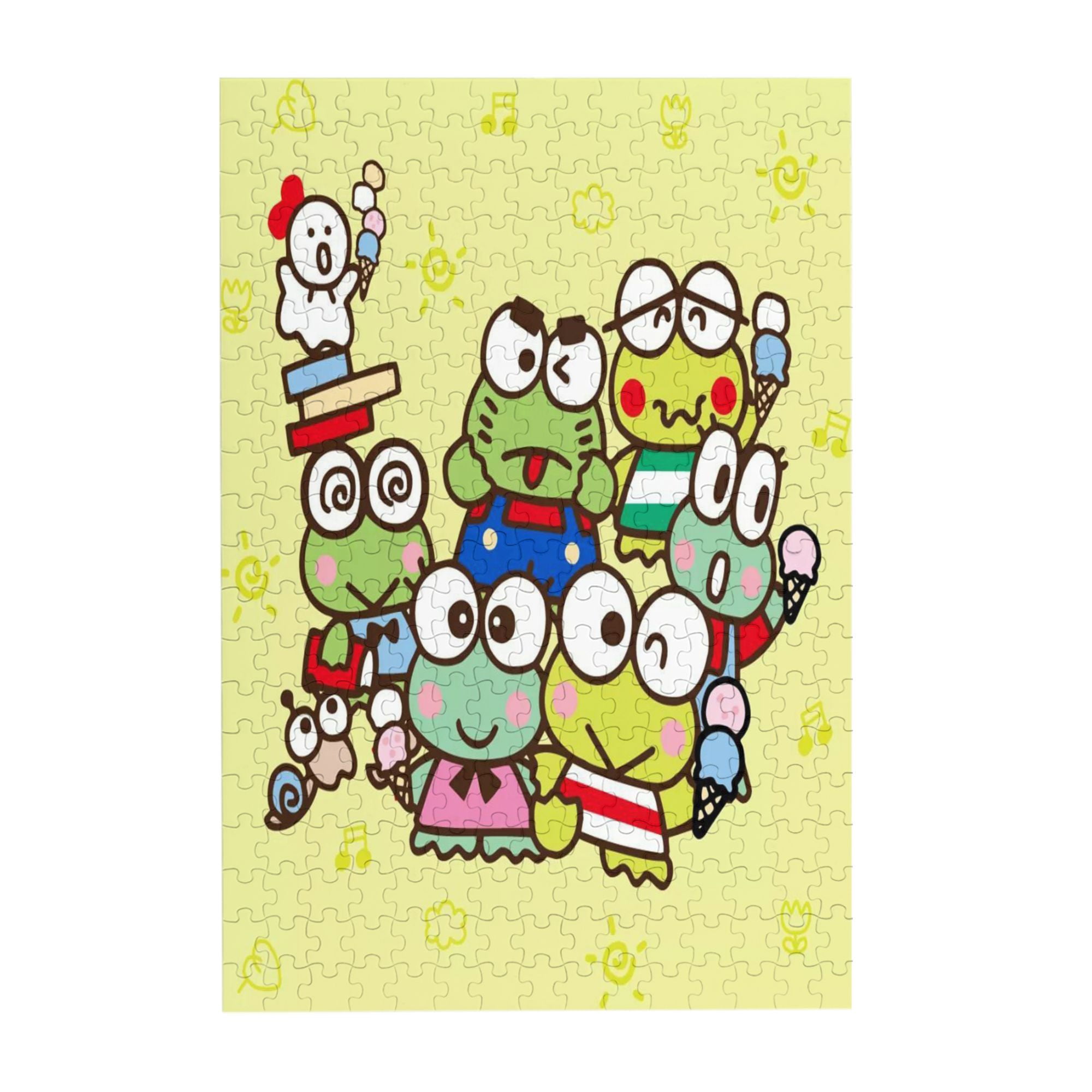 300 Pieces Keroppi Wooden Jigsaw Puzzles Educational Intellectual ...