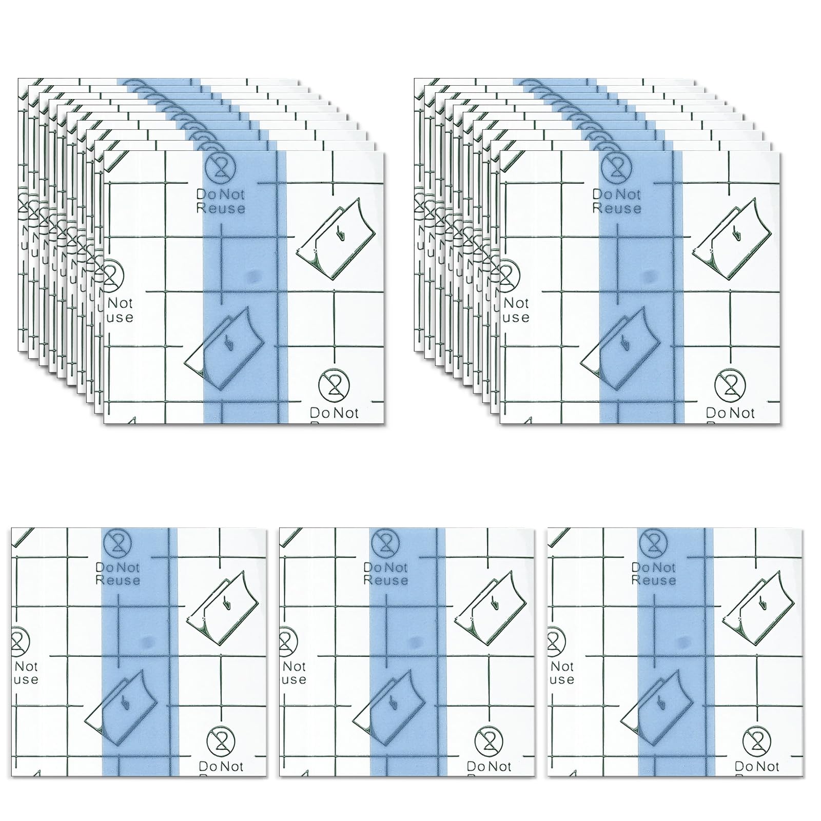 300 Pieces Makeup Hand Palette Single Use Makeup Palette, Transparent ...