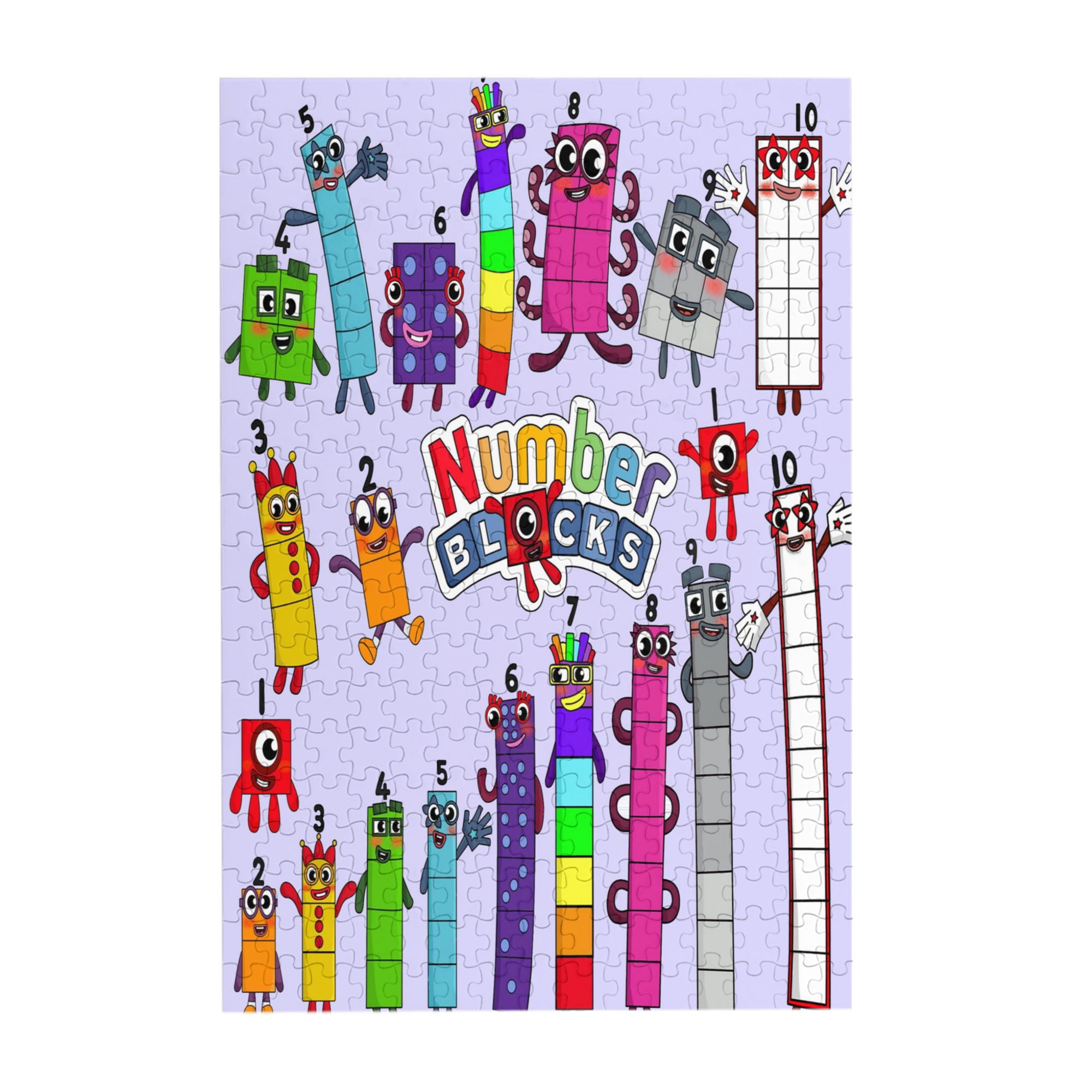 300 Pieces Number Block Puzzle for Adults and Teenagers Cartoon Jigsaw ...