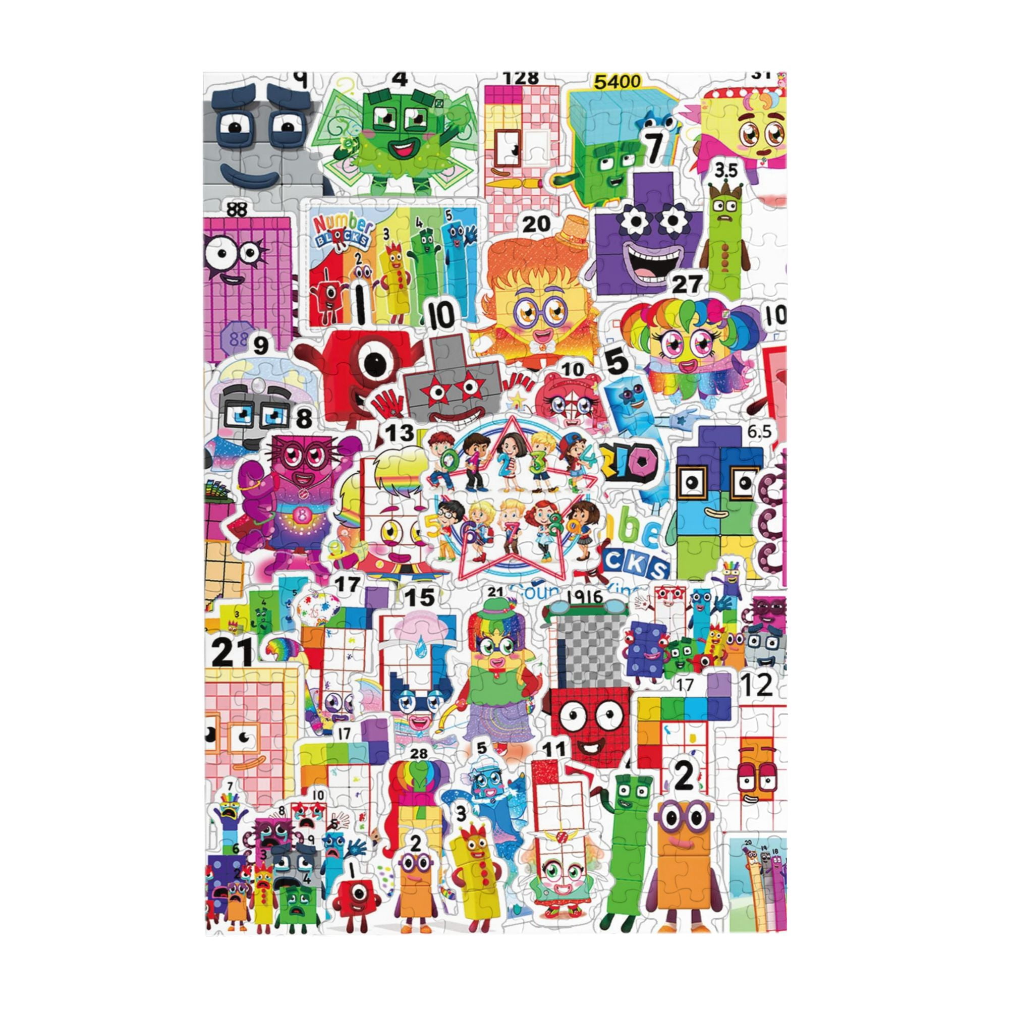 300 Pieces Number Block Puzzle for Adults and Teenagers Cartoon Jigsaw ...