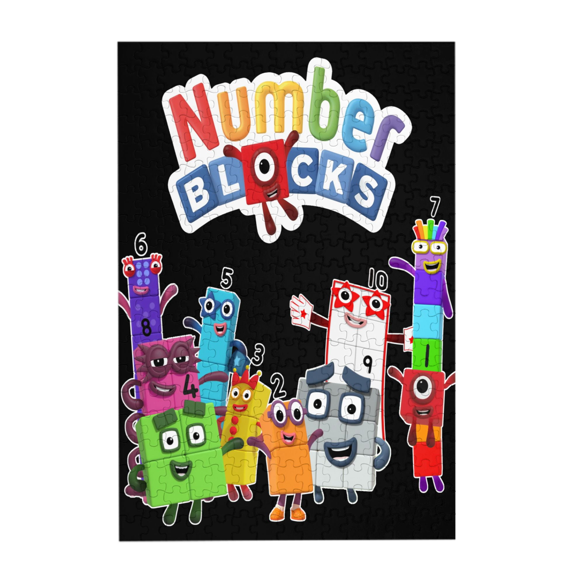 300 Pieces Number Block Puzzle for Adults and Teenagers Cartoon Jigsaw ...