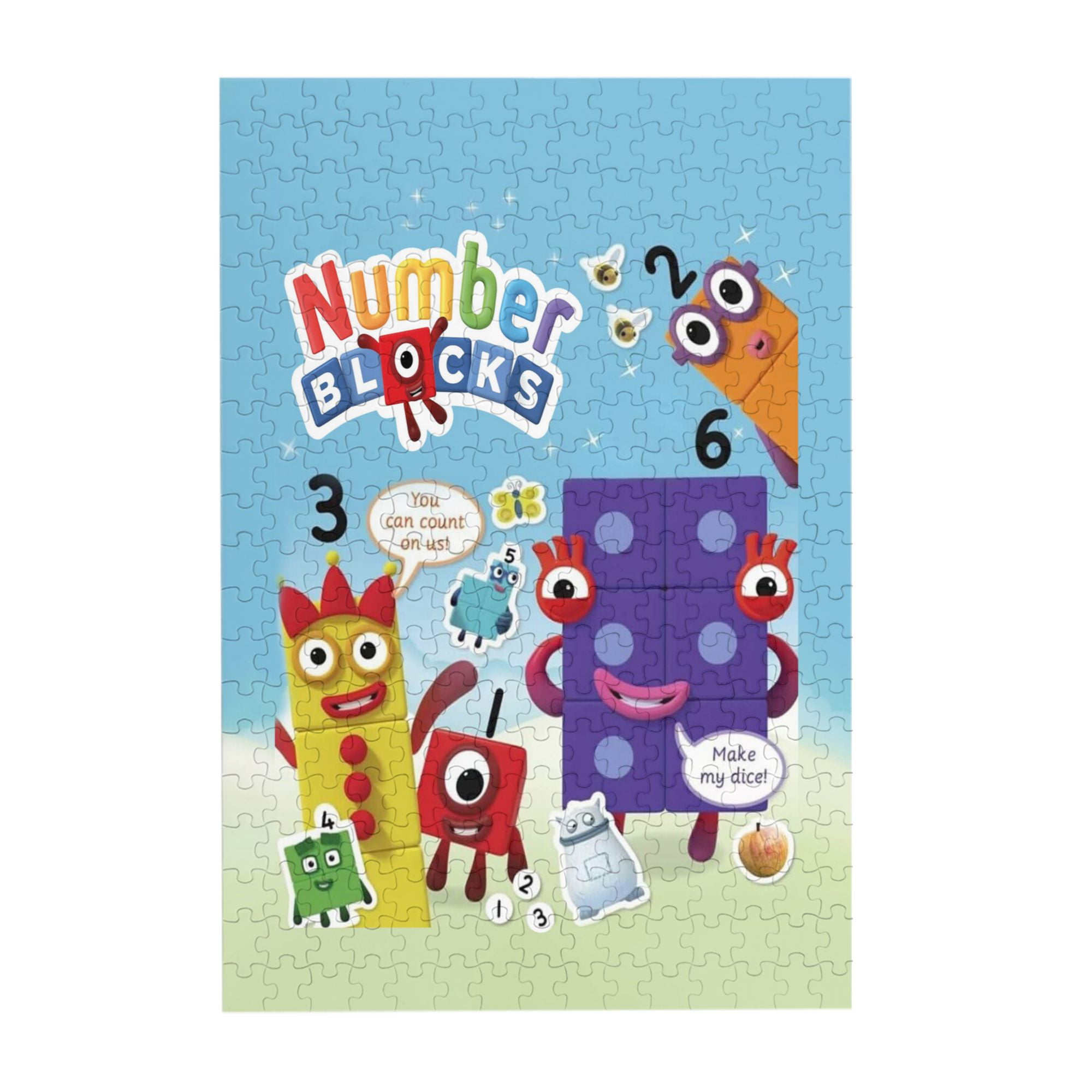 300 Pieces Number Block Puzzle for Adults and Teenagers Cartoon Jigsaw ...