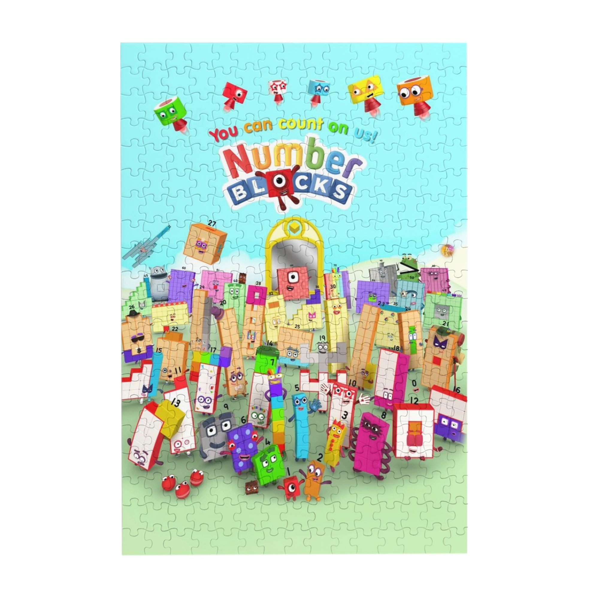300 Pieces Number Block Puzzle for Adults and Teenagers Cartoon Jigsaw ...