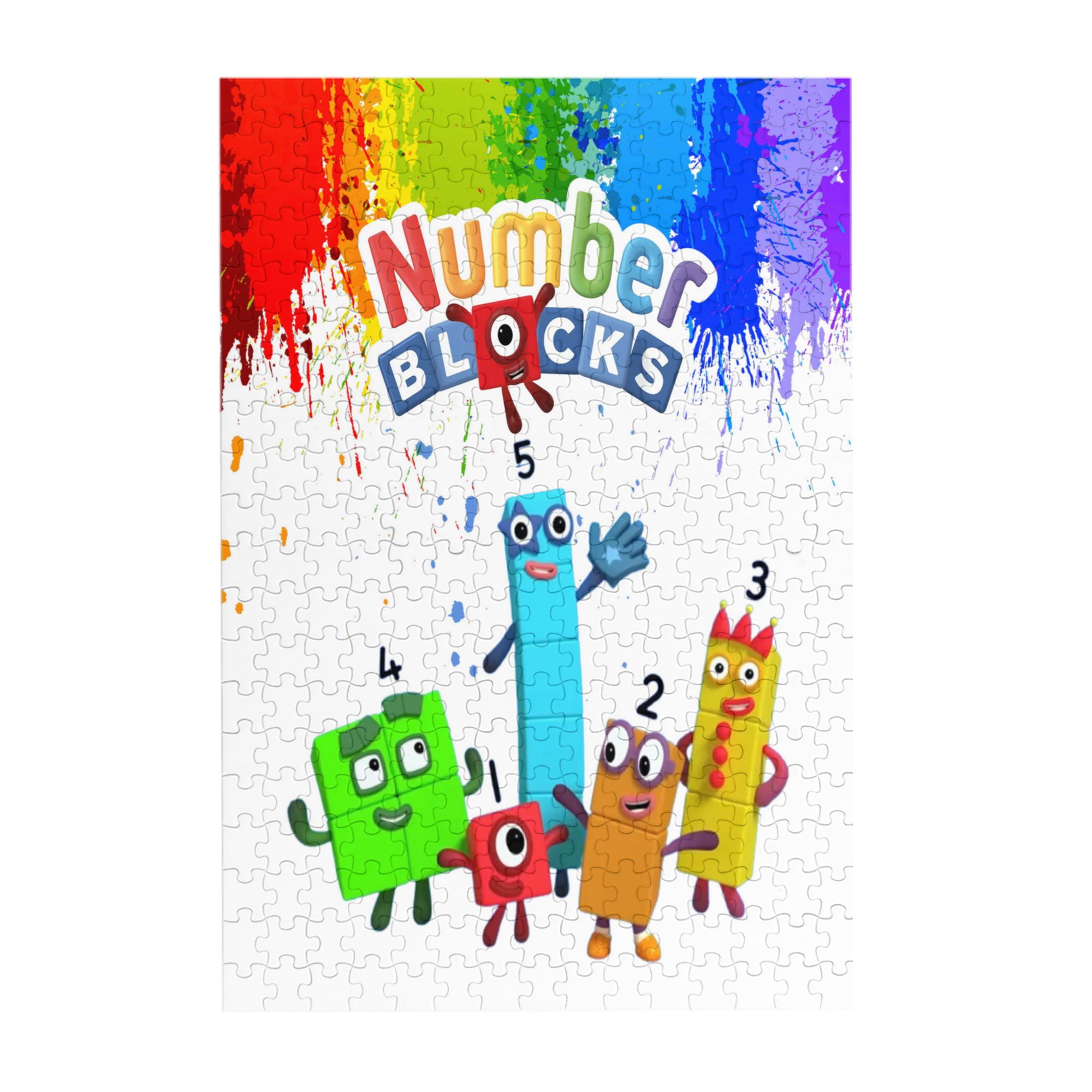 300 Pieces Number Block Puzzle for Adults and Teenagers Cartoon Jigsaw ...