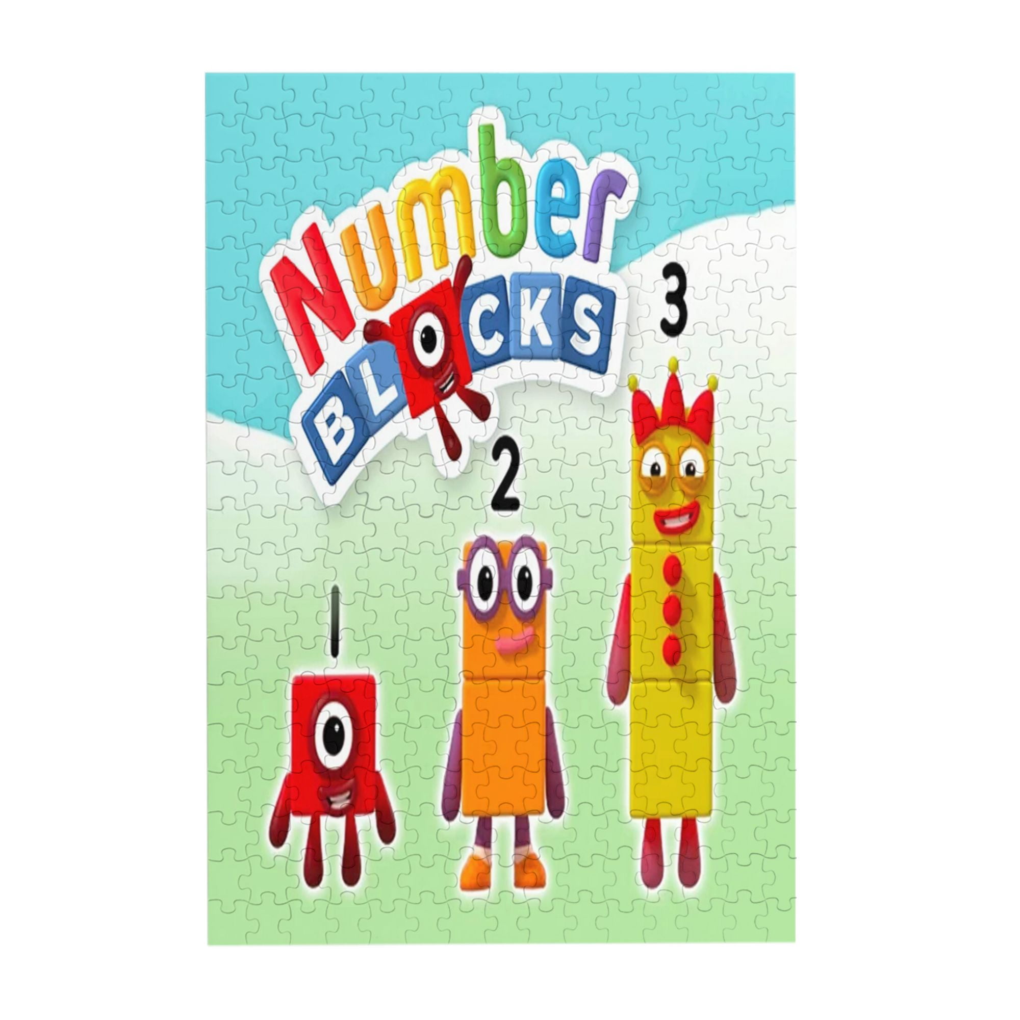 300 Pieces Number Block Puzzle for Adults and Teenagers Cartoon Jigsaw ...
