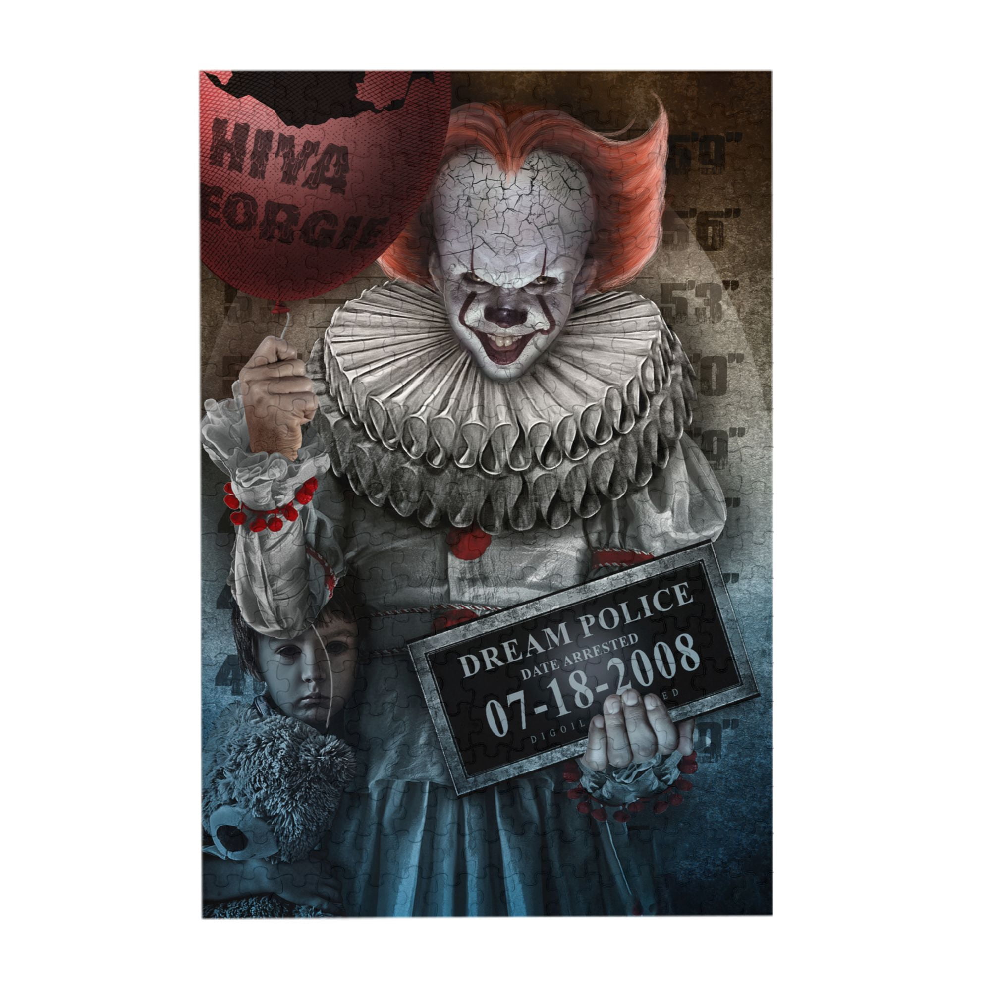 300 Pieces Pennywise Puzzle for Adults and Teenagers Cartoon Jigsaw ...