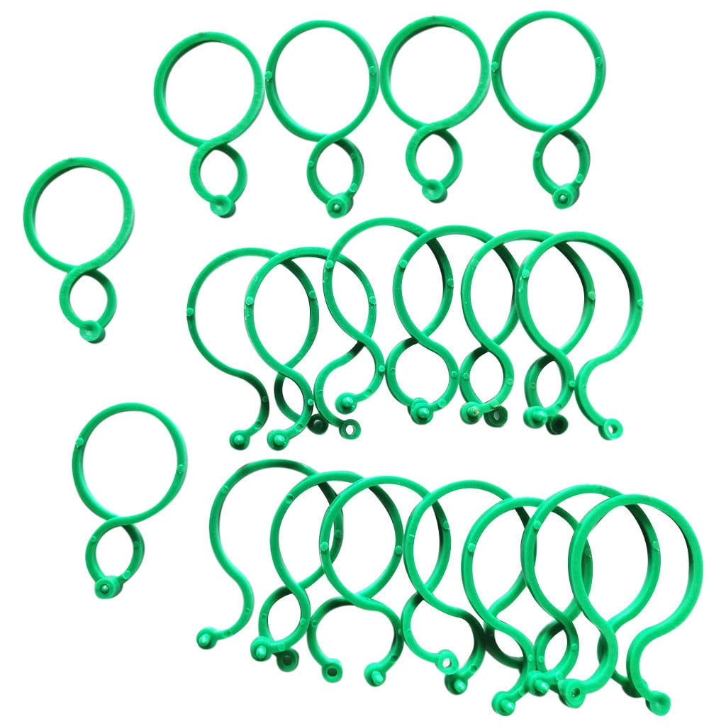 300 Pieces Plant Support Garden Clips,Eight Buckle Ring Tomatoes ...