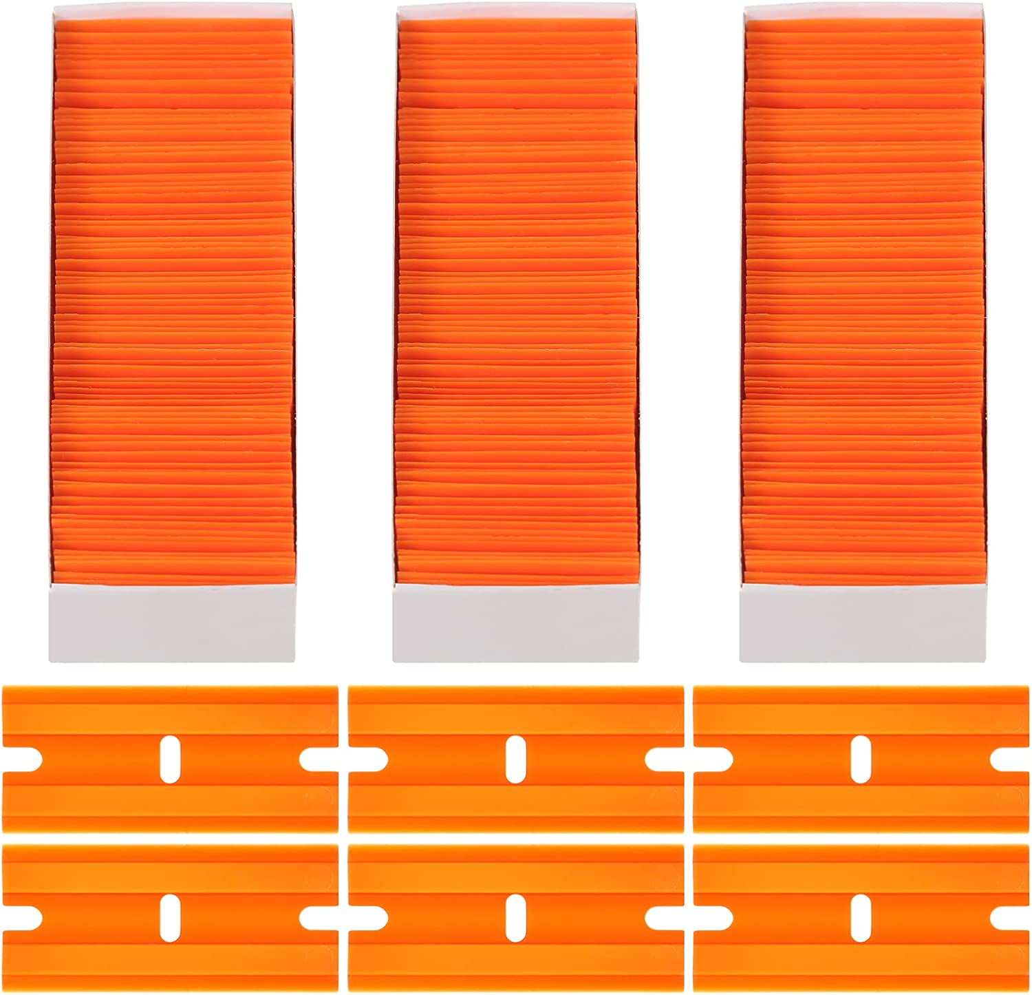 300 Pieces Plastic Razor Blade Scraper Blades Plastic Scraper Tools ...