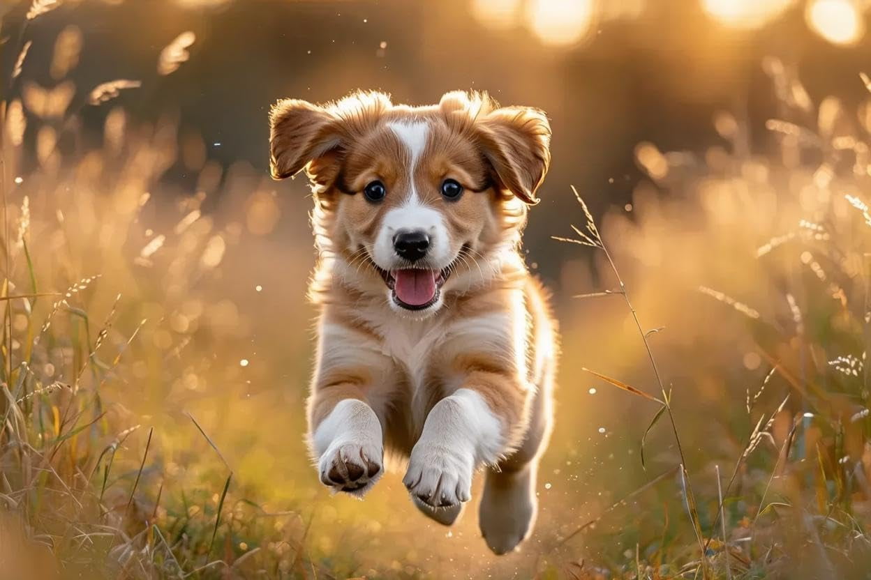 300 Pieces Puzzle for Adult Dog Sitting by A River Wooden Jigsaw ...