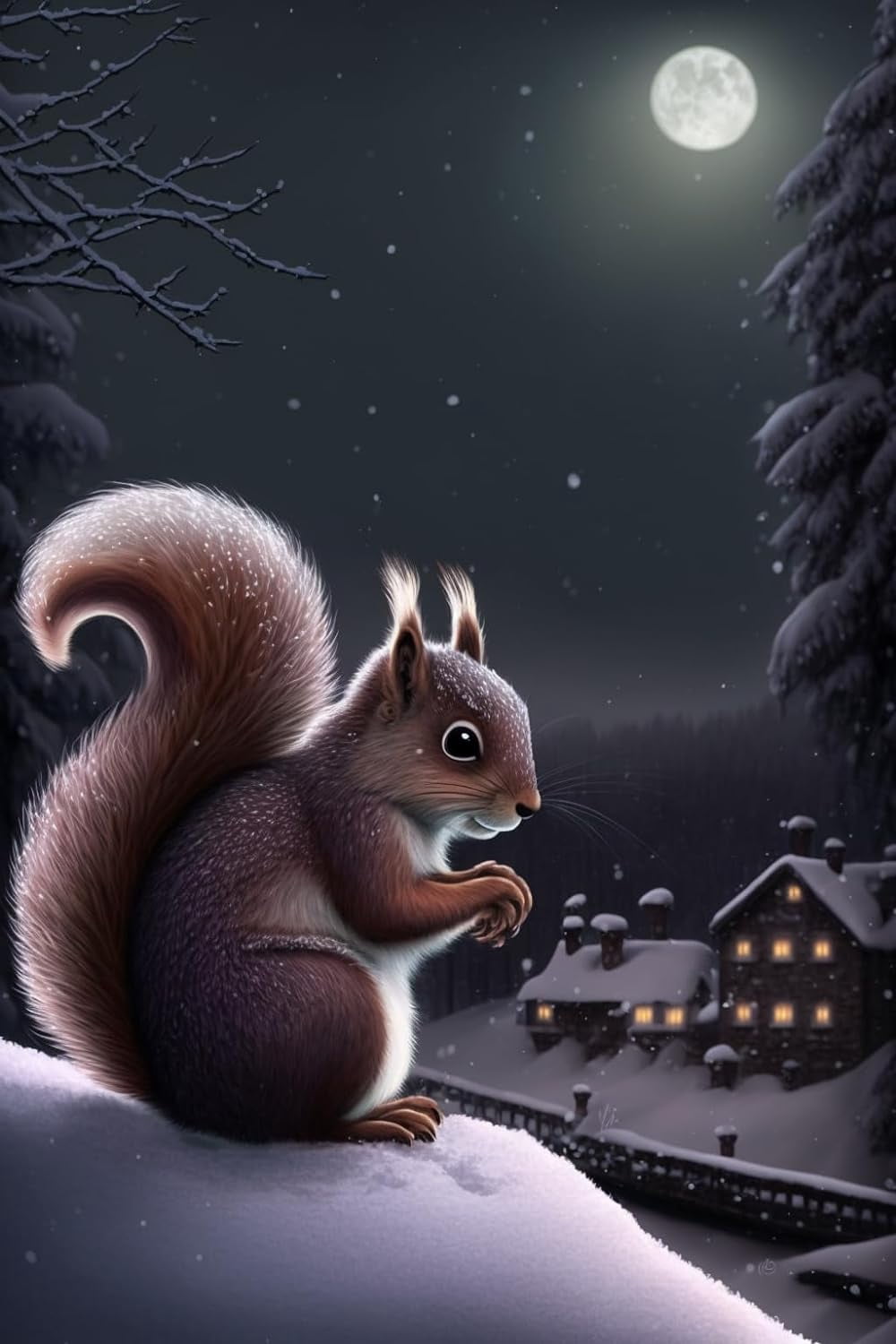 300 Pieces Puzzle for Adults - Winter Squirrel Wooden Jigsaw Puzzles ...