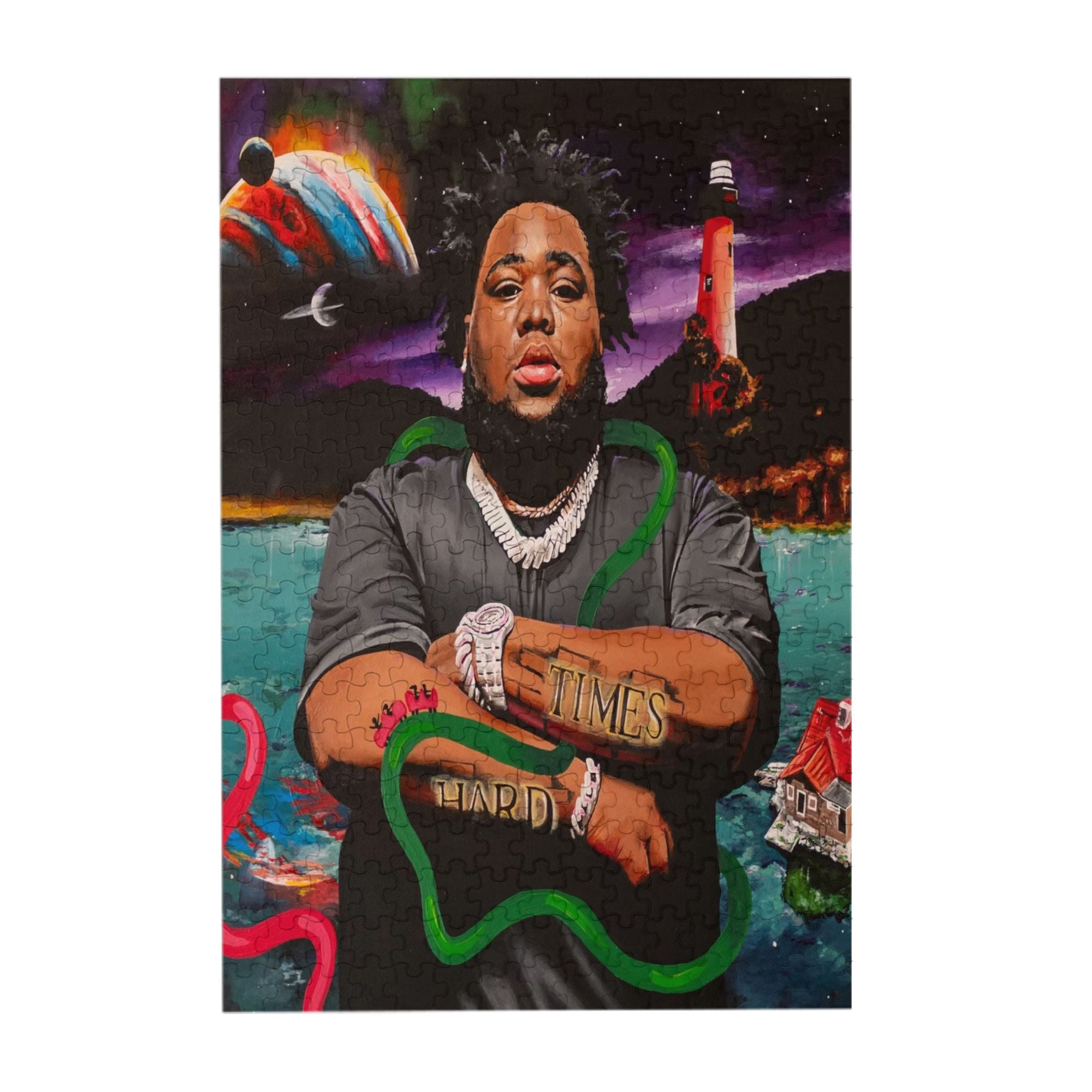 300 Pieces Rod Wave Puzzle for Adults and Teenagers Cartoon Jigsaw ...