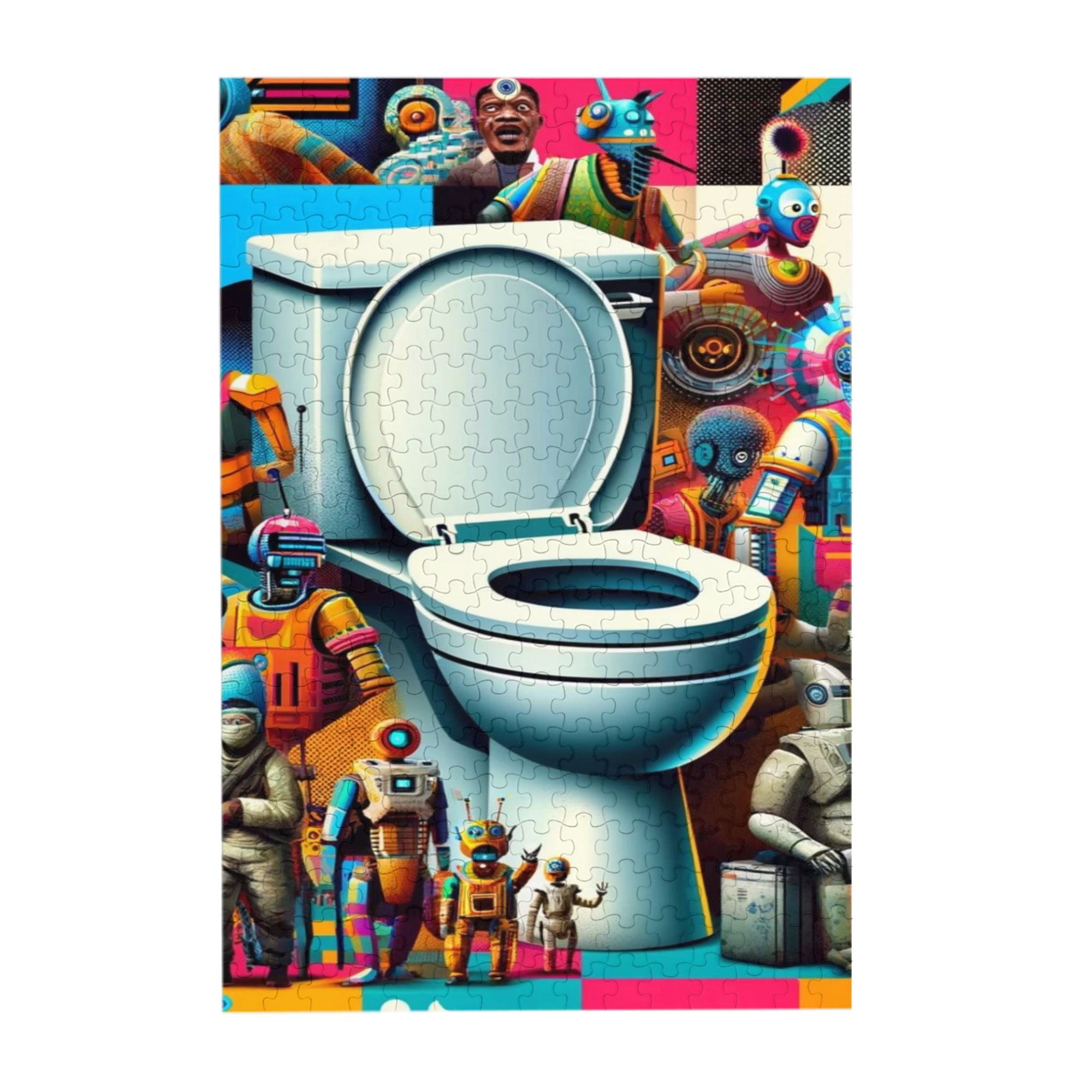300 Pieces Skibidi Toilet Puzzle for Adults and Teenagers Cartoon ...