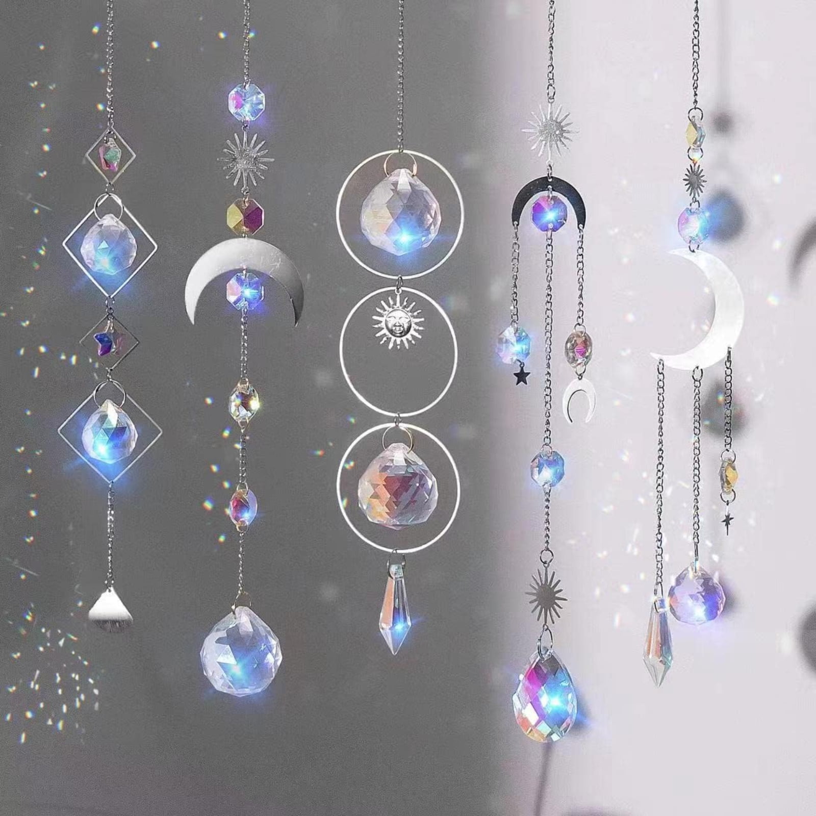 300 Pieces Sun Catcher Crystal Craft Set, Crystal Sun Catcher with ...