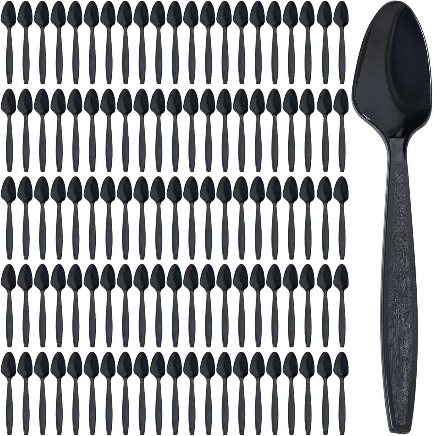 300 Plastic Spoons Bulk - Durable Disposable Plastic Spoons - Heat ...