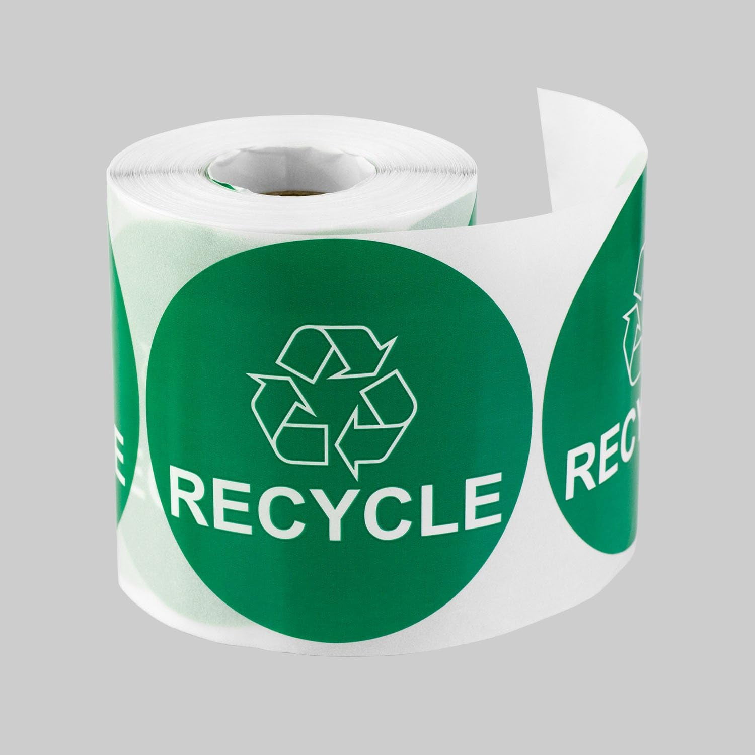 300 Recycling - 3 Inch, Round - Recycle for Trash Cans, Garbage ...