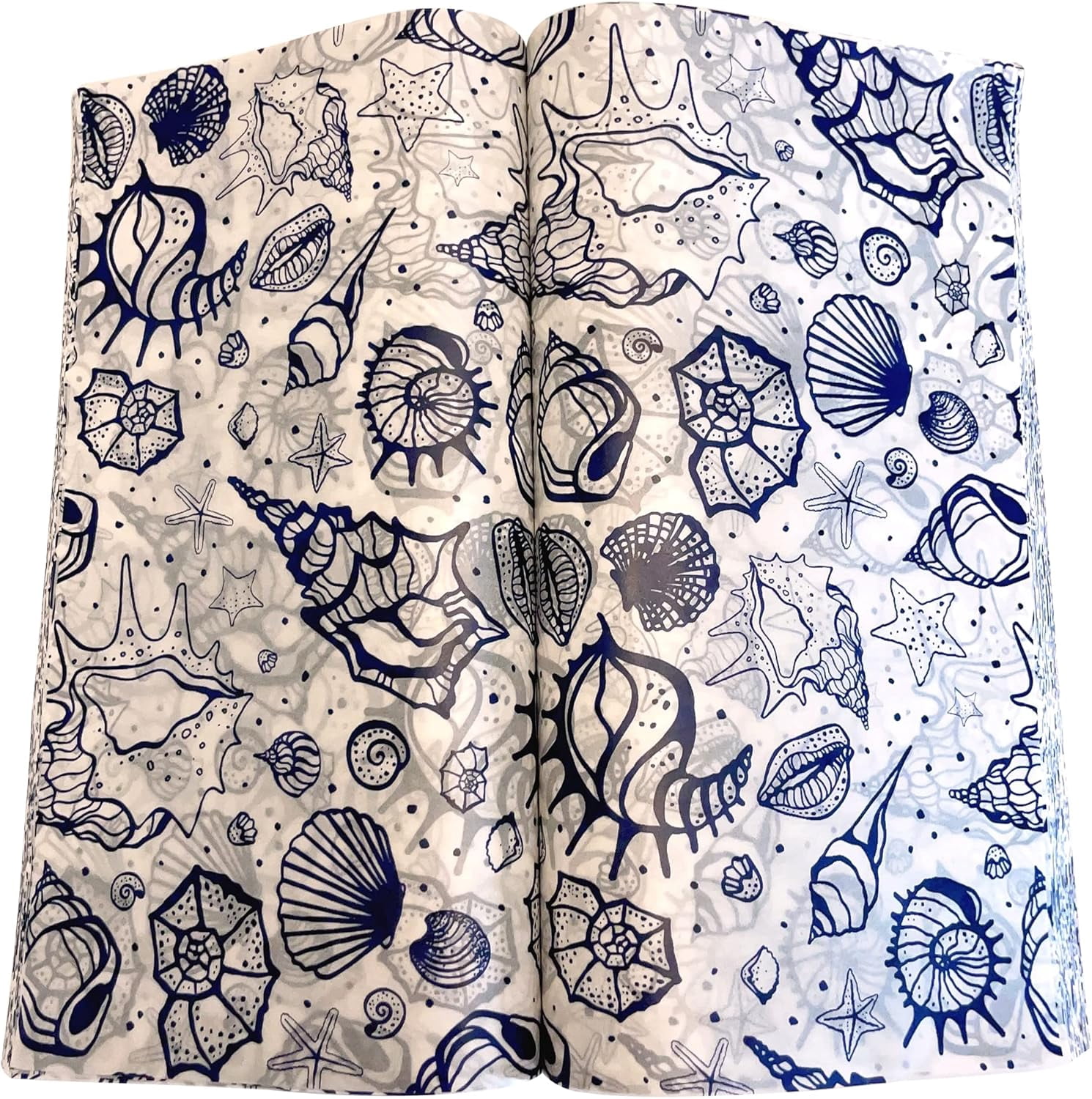 300 Sea Shell Wax Paper Sheets, Food Picnic Paper, Greaseproof Paper ...