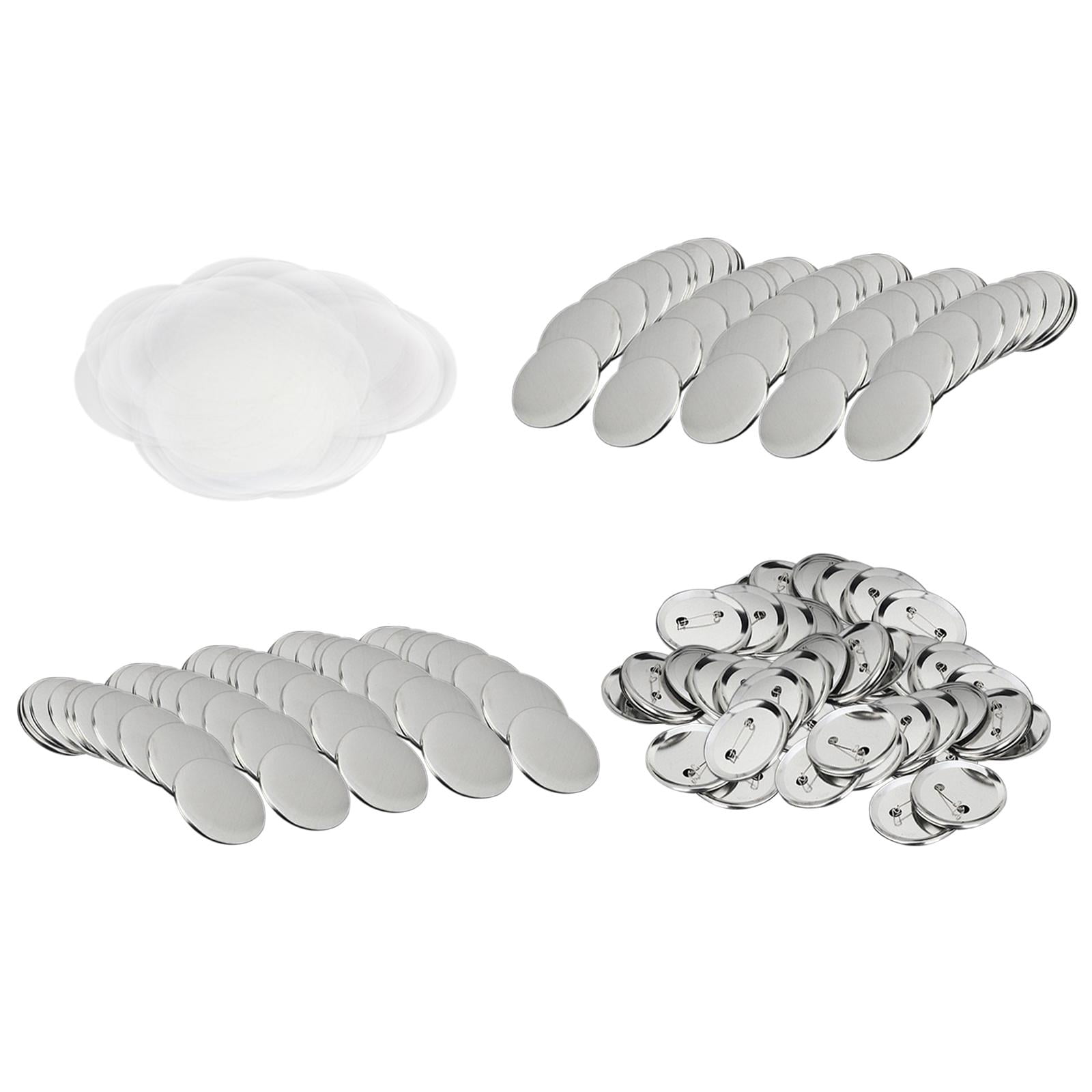300 Sets Badge Supplies Round Pin Parts for DIY Button Maker - Walmart.com