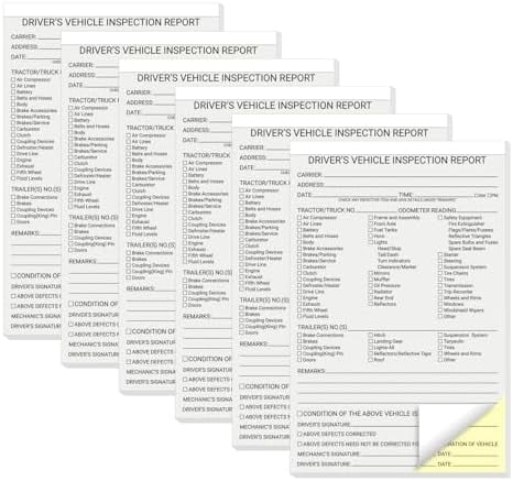 300 Sets Detailed Driver Daily Vehicle Inspection Report Book/Forms, 2 ...