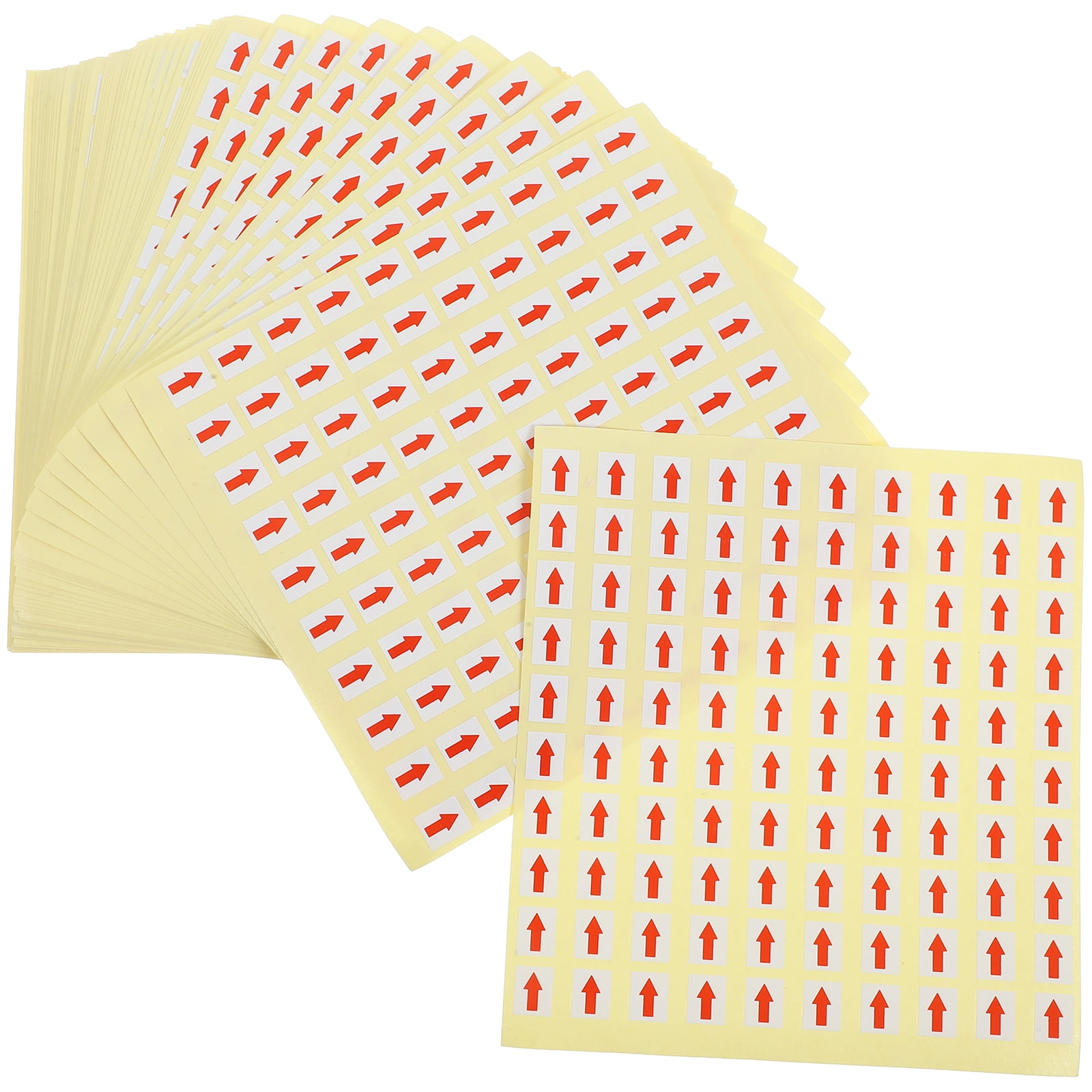 300 Sheets Arrow Warning Sticker Caution Stickers Arrow Indicator ...