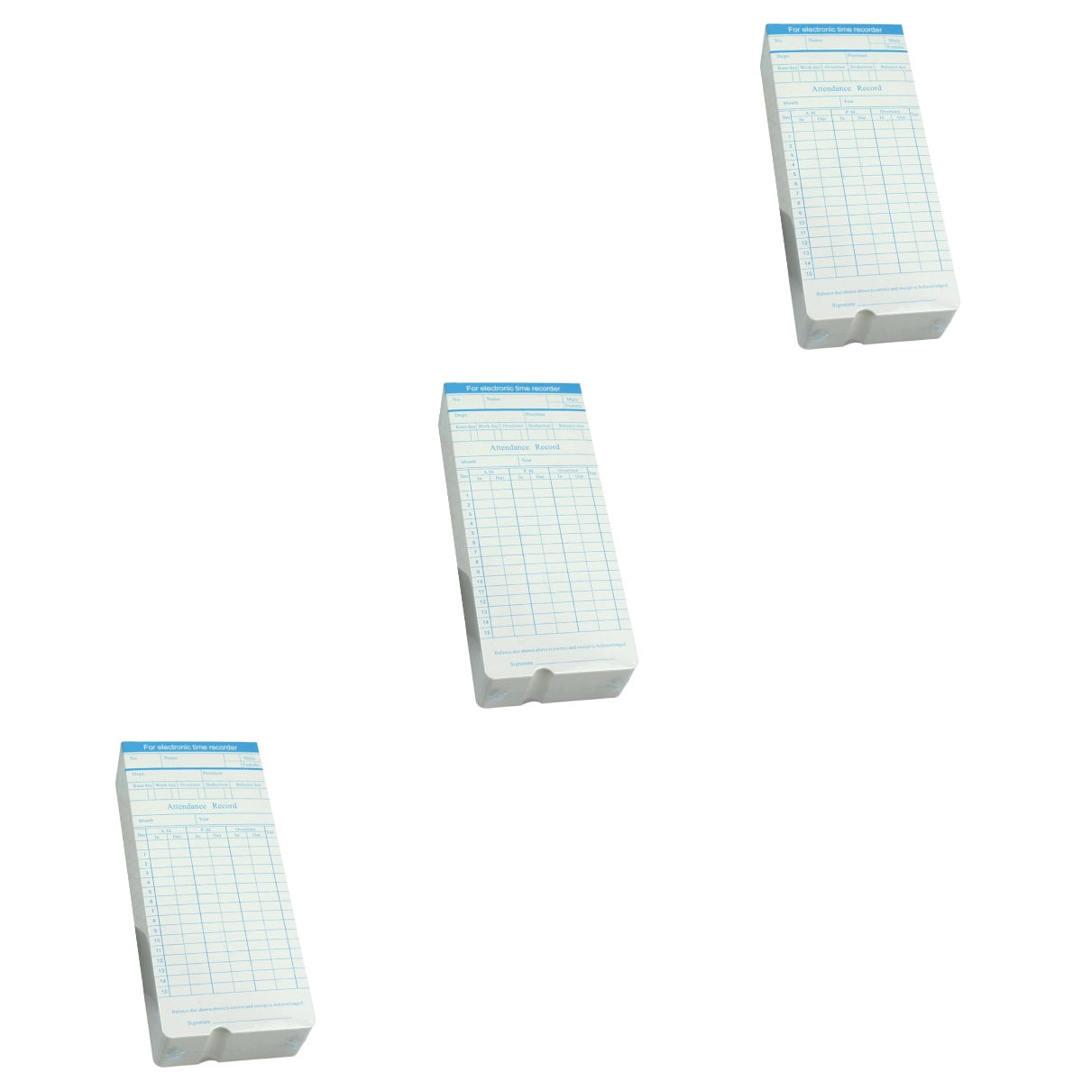 300 Sheets Attendance Card Daily Clocks Time Cards for Employees ...
