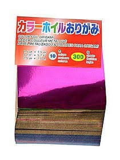 300 Sheets Color Origami Foil Paper (3 Inch Square) - Walmart.com